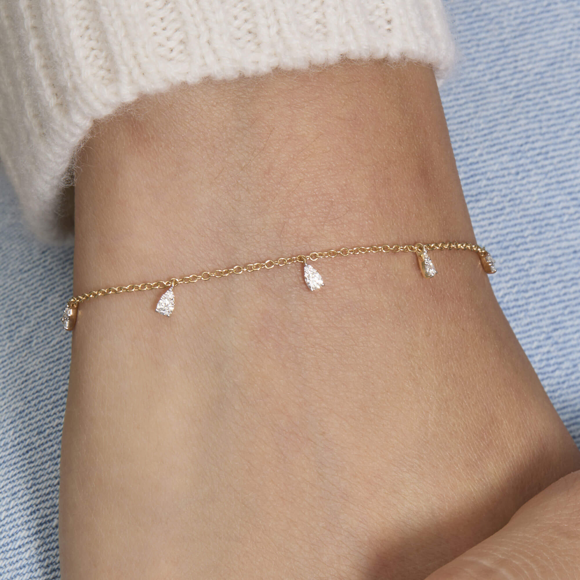 Diamond Petal Bracelet STONE AND STRAND