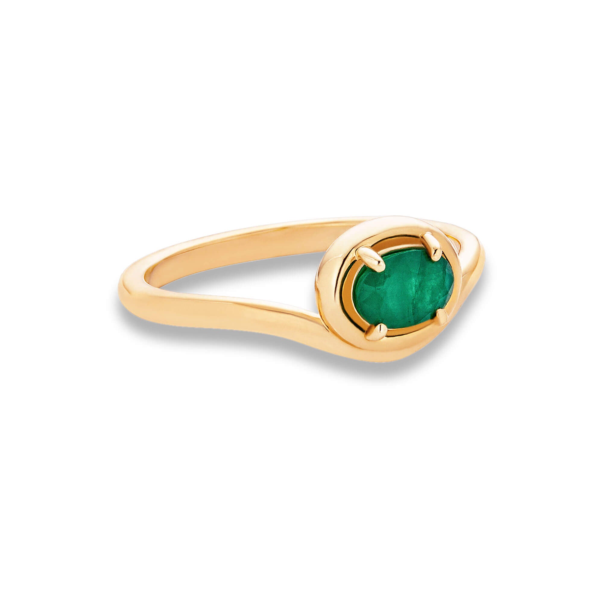 Emerald Bonbon Merge Ring – STONE AND STRAND