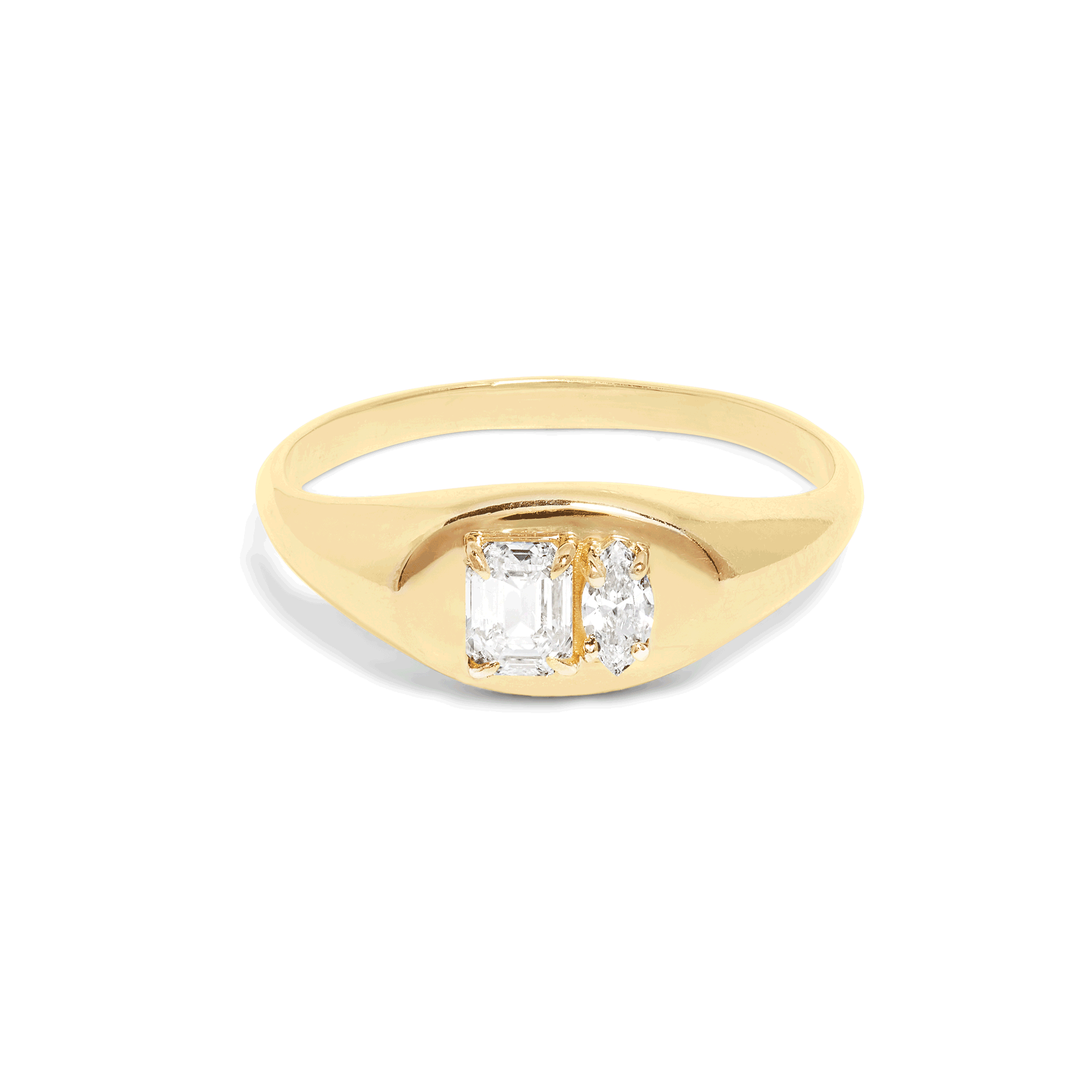 LAB-Created Diamond Soiree Signet – STONE AND STRAND