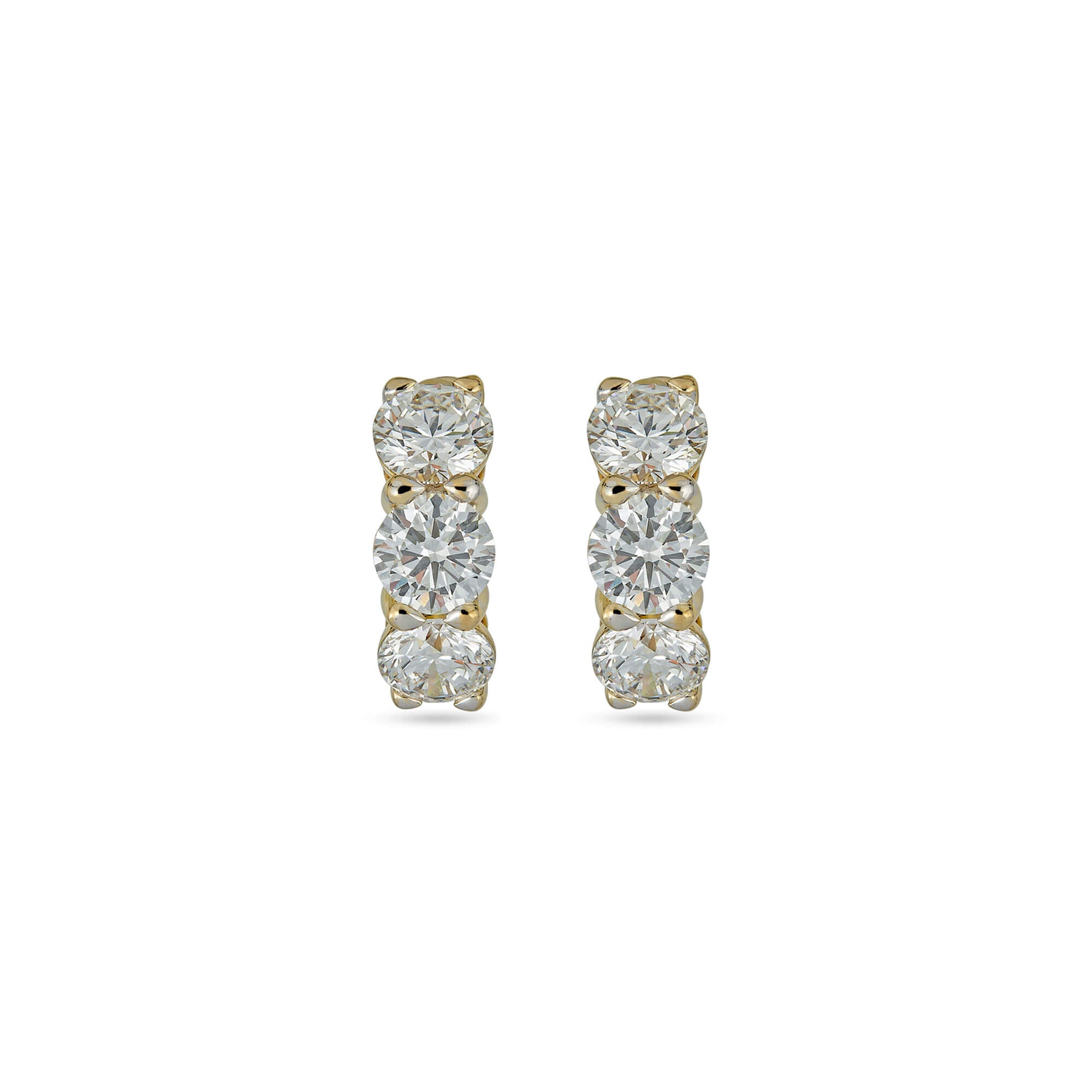 4.5CTW LAB-Created Chubby Diamond Hoops – STONE AND STRAND
