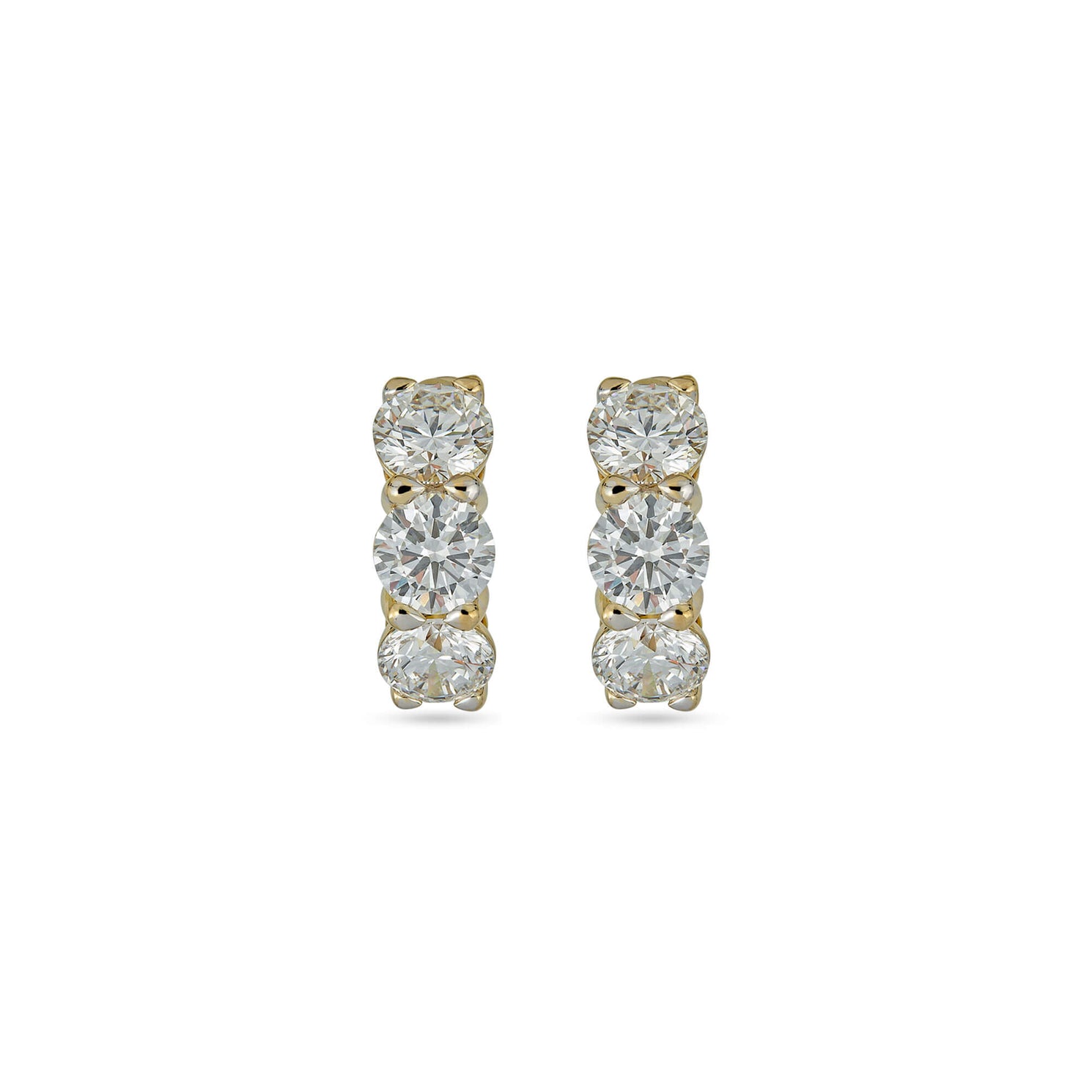 4.5CTW LAB-Created Chubby Diamond Hoops – STONE AND STRAND