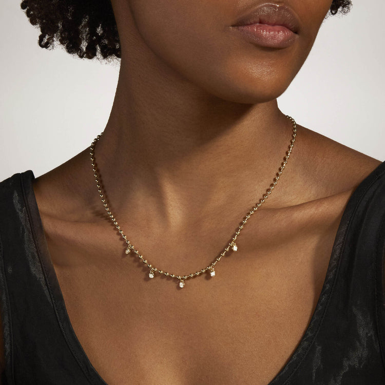 Bedazzle Diamond Necklace – STONE AND STRAND