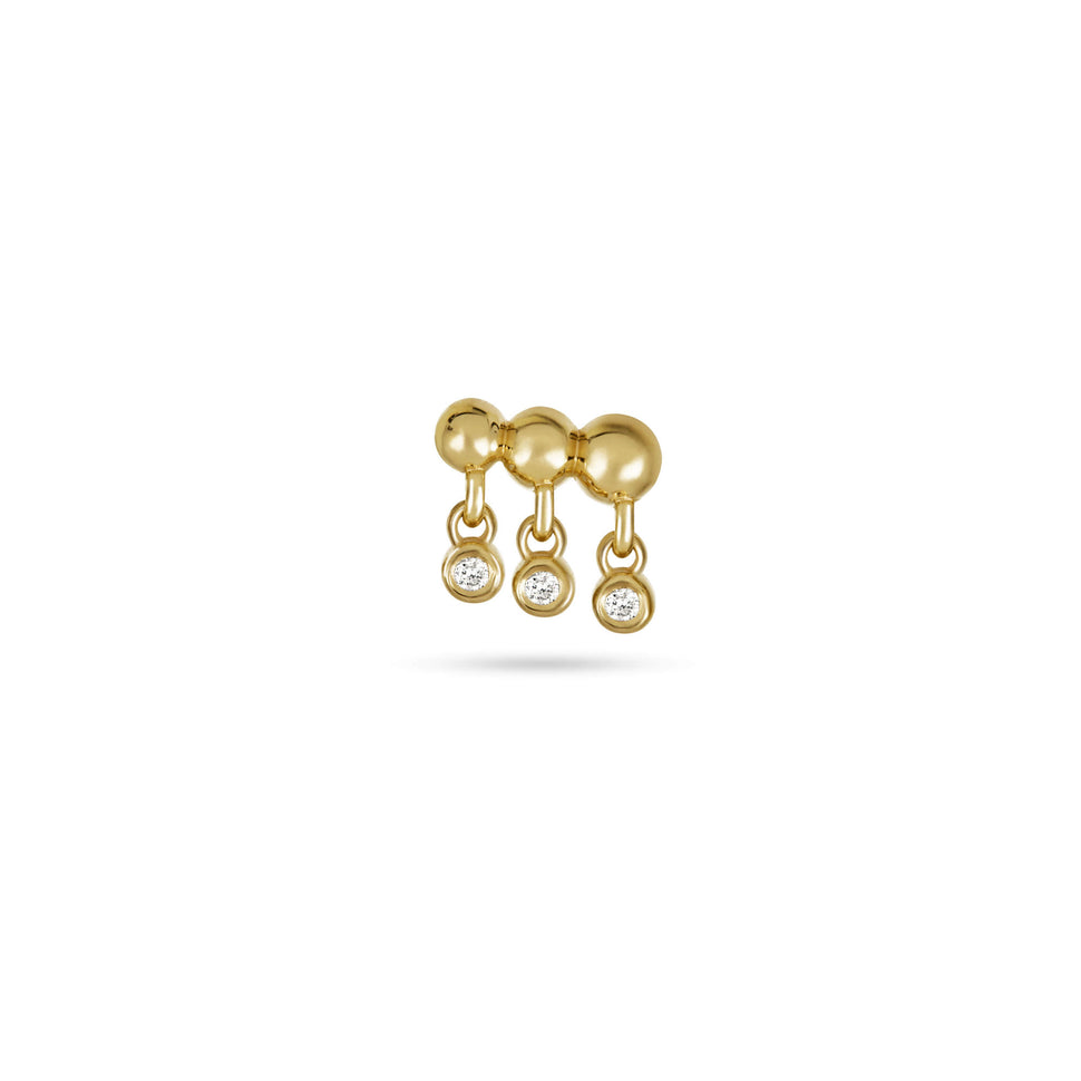 Bedazzle Diamond Trio Stud – STONE AND STRAND