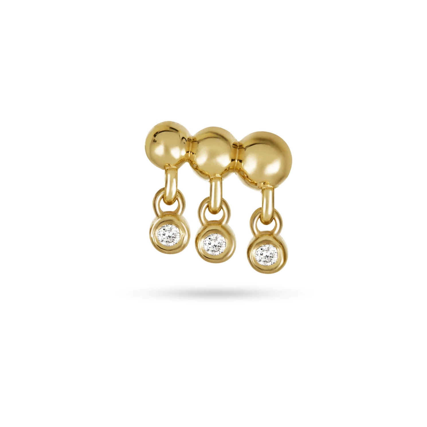 Bedazzle Diamond Trio Stud – STONE AND STRAND