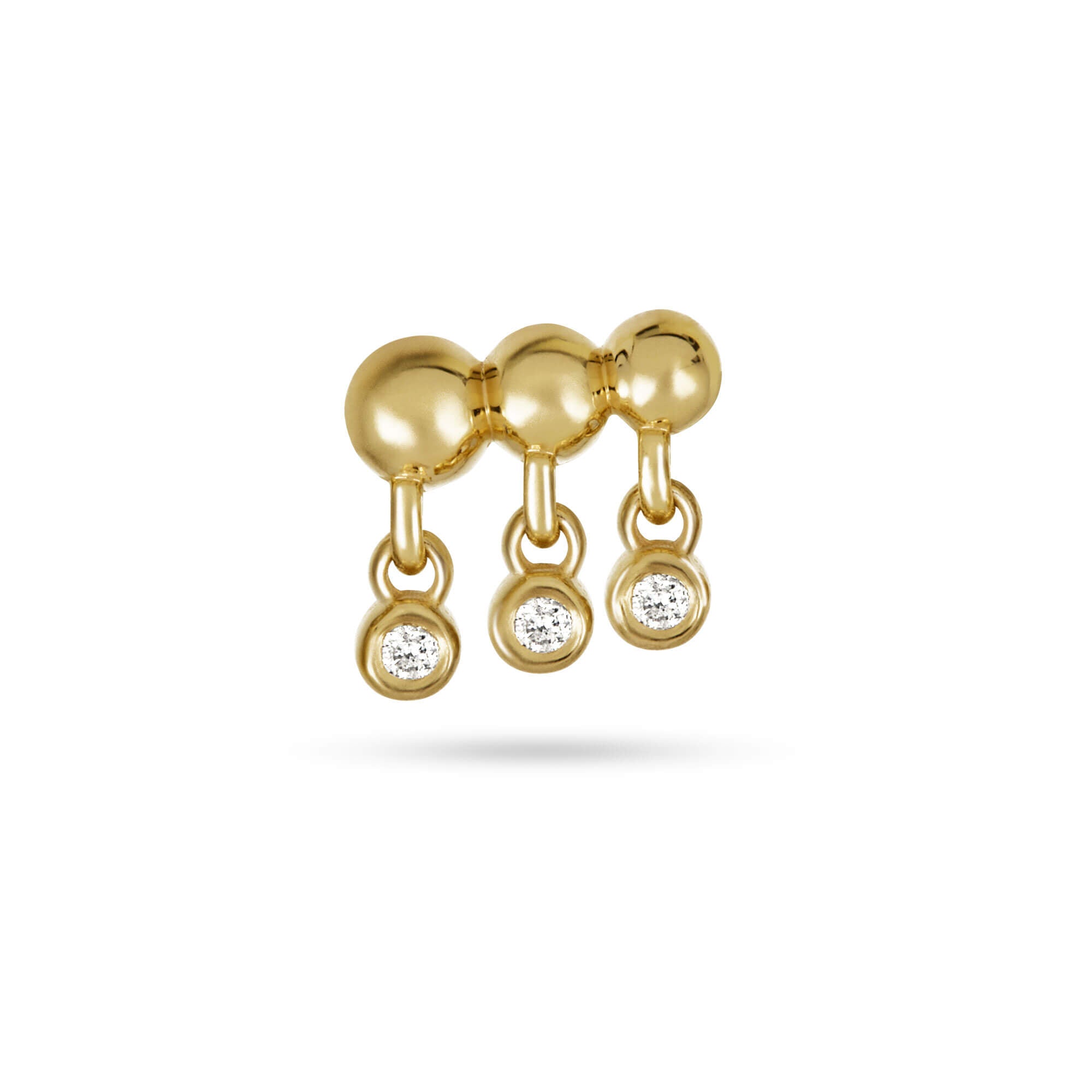 Bedazzle Diamond Trio Stud – STONE AND STRAND