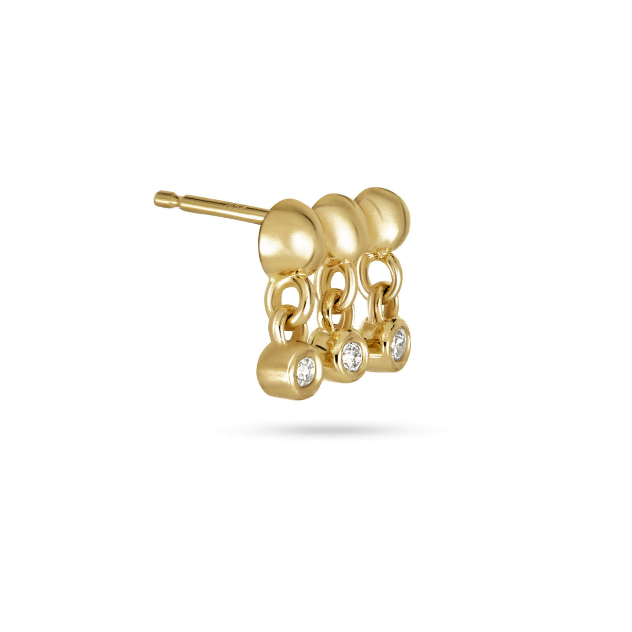 Bedazzle Diamond Trio Stud – STONE AND STRAND