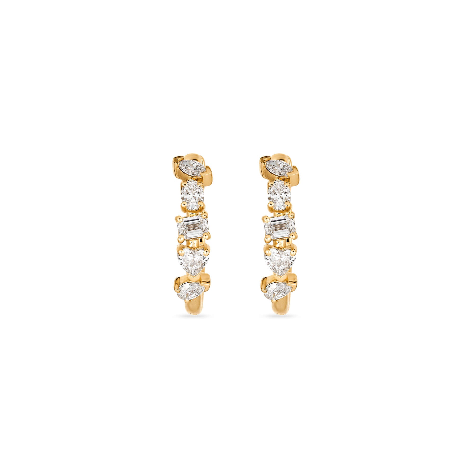 Carnival LAB-Created Diamond Hoops – STONE AND STRAND