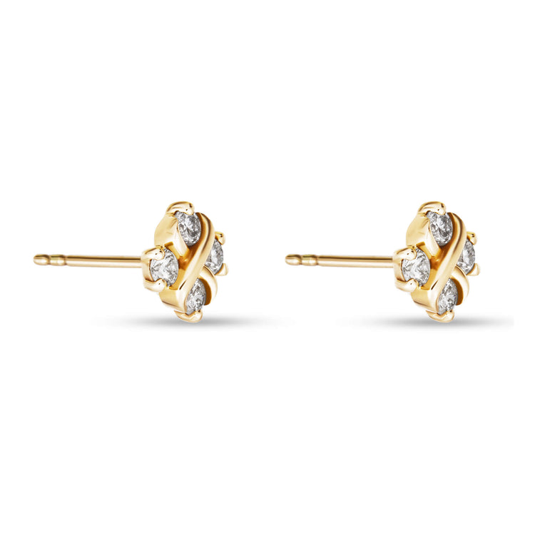 Diamond Everlasting Studs – STONE AND STRAND