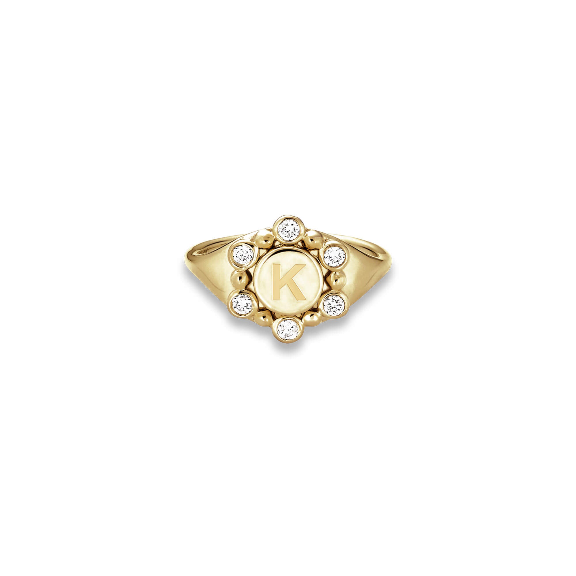 Diamond Orbit Pinky Signet Ring – STONE AND STRAND