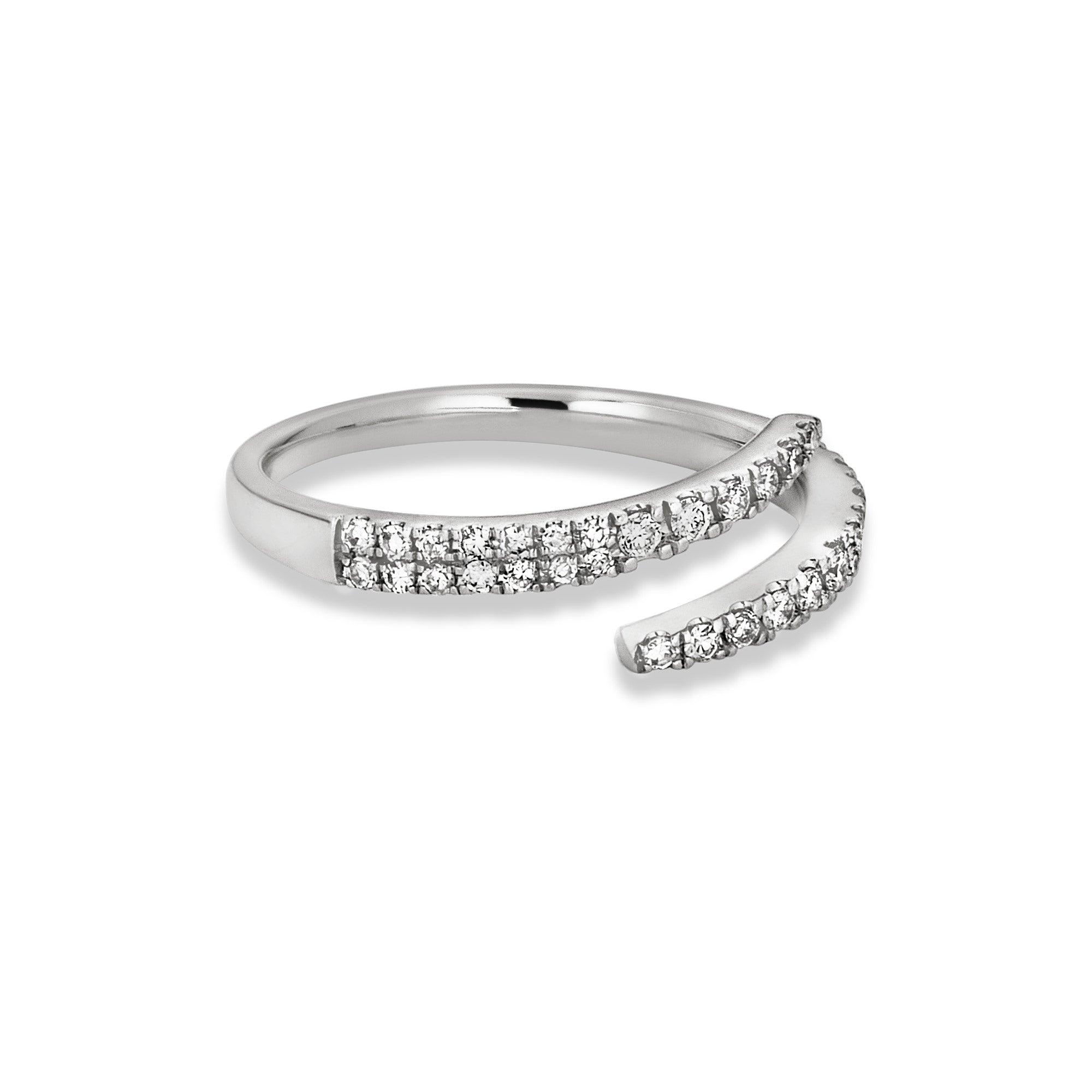 Diamond Twirl Ring – STONE AND STRAND