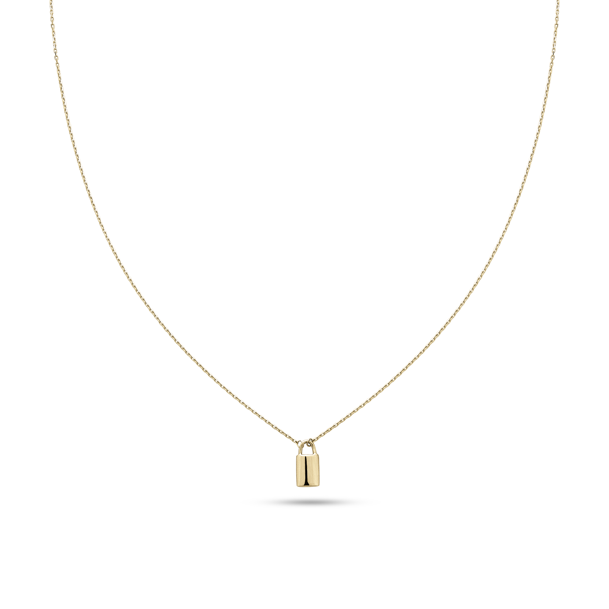 Dainty Little Lock Necklace – STONE AND STRAND