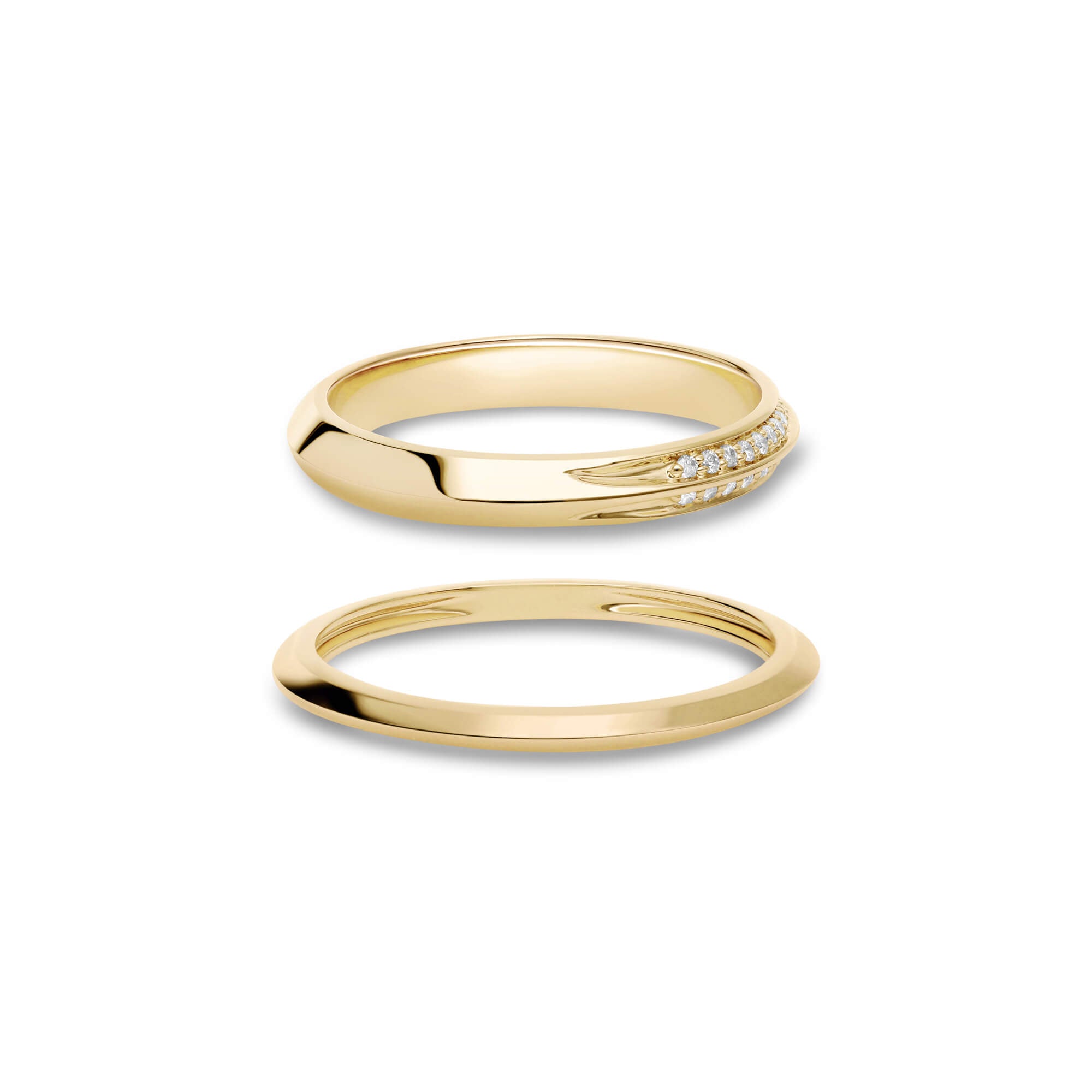 Gold Knife Edge Stacking Set – STONE AND STRAND