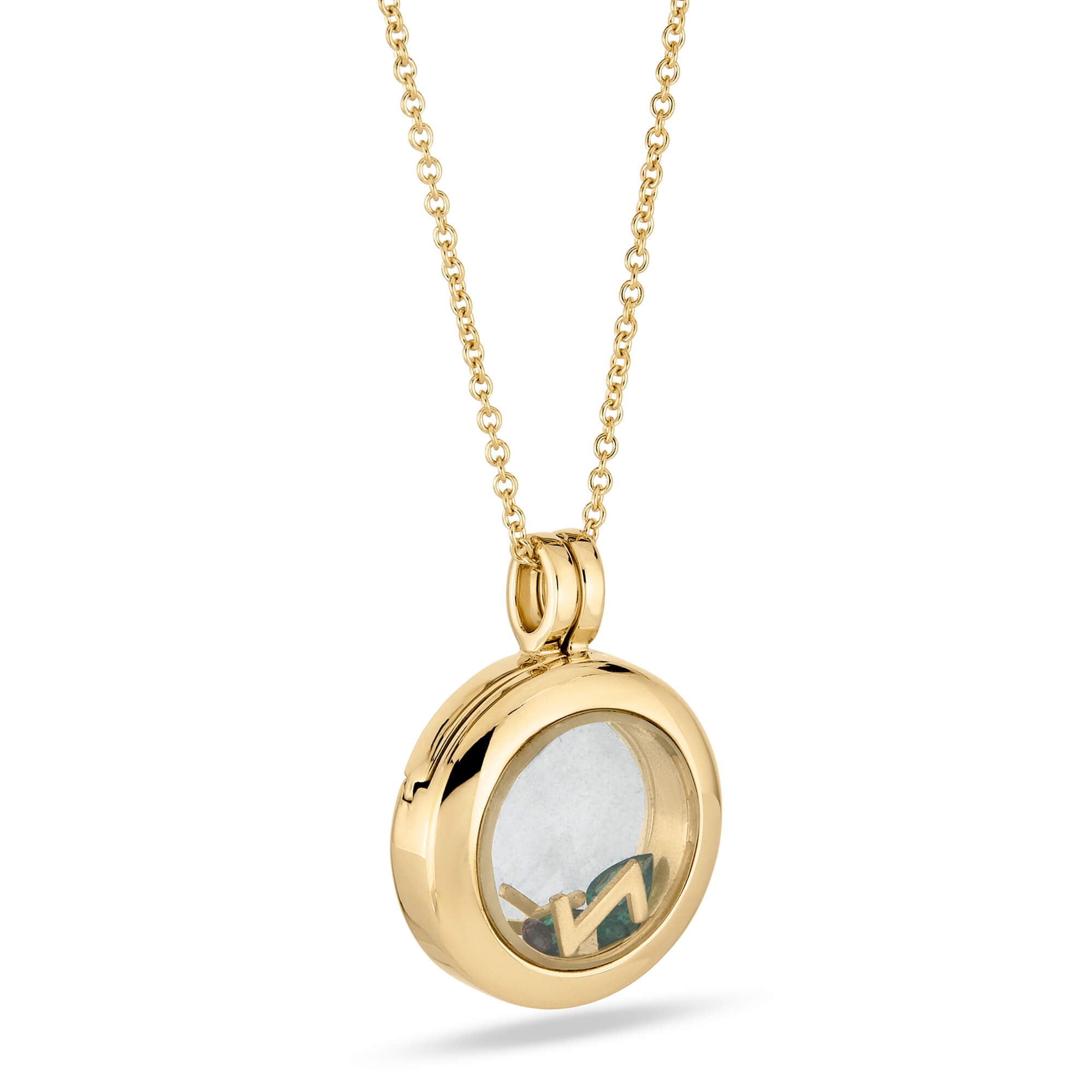 Gold Memento Locket Necklace – STONE AND STRAND