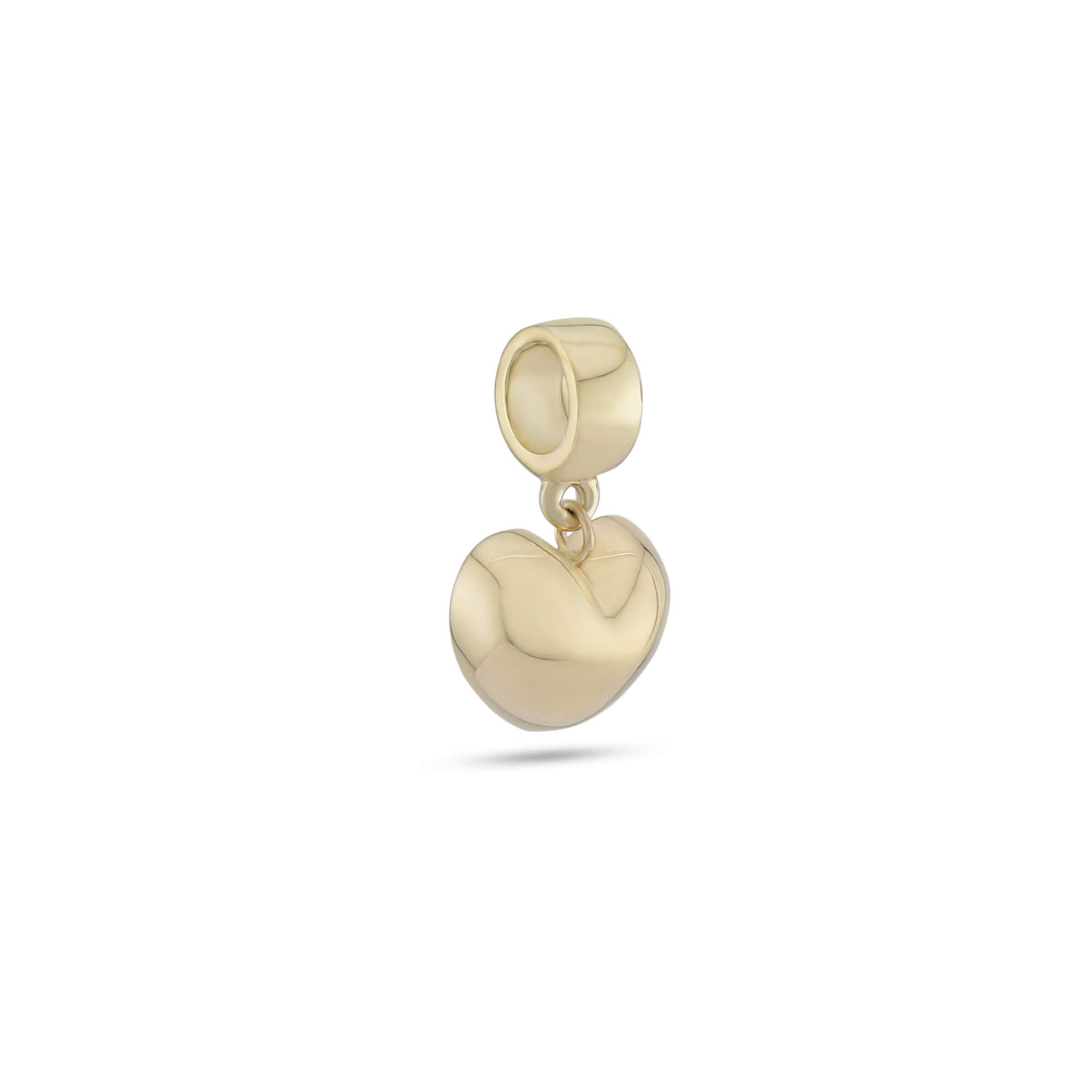 Gold Puff Heart Bead – STONE AND STRAND