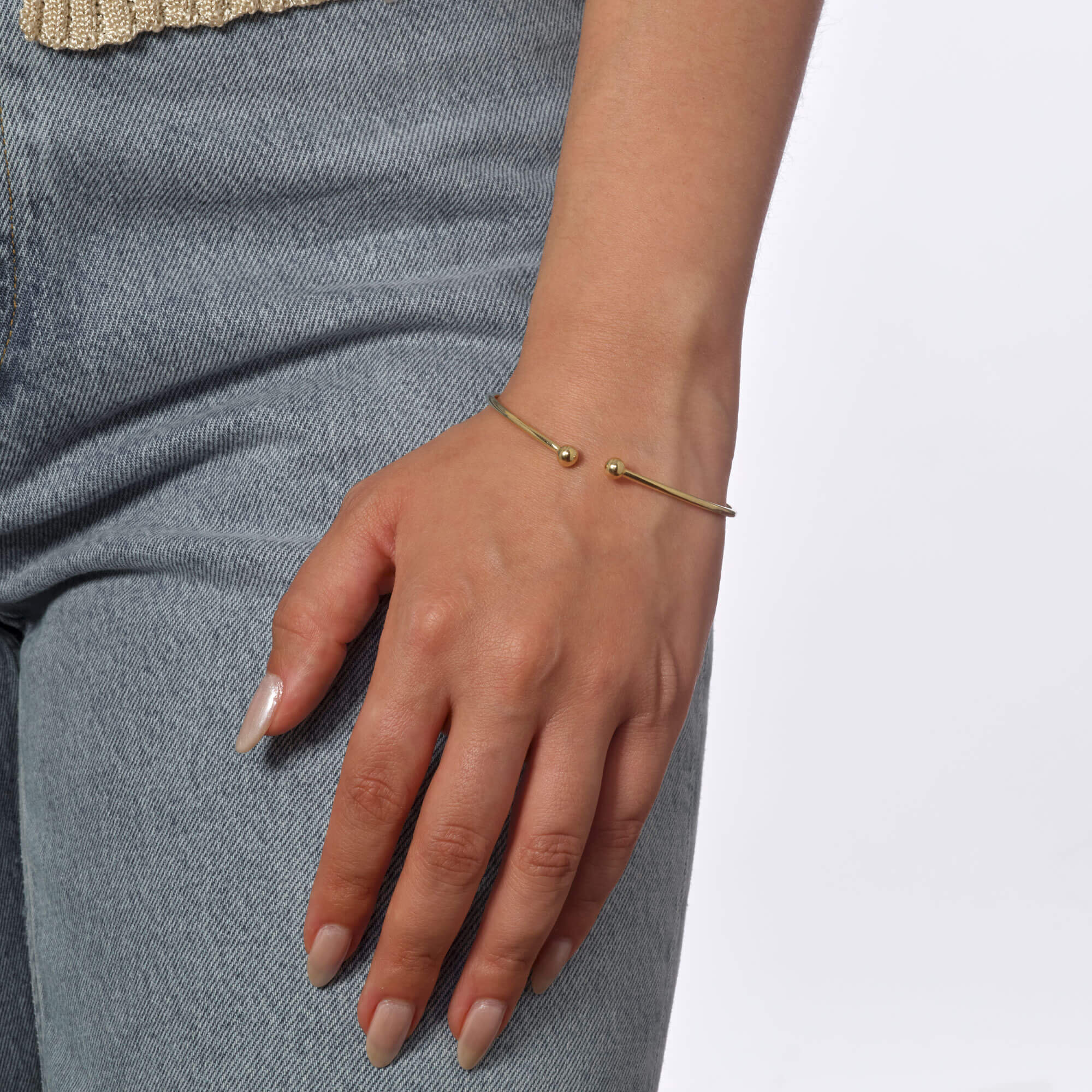 Gold Stacker Cuff – STONE AND STRAND