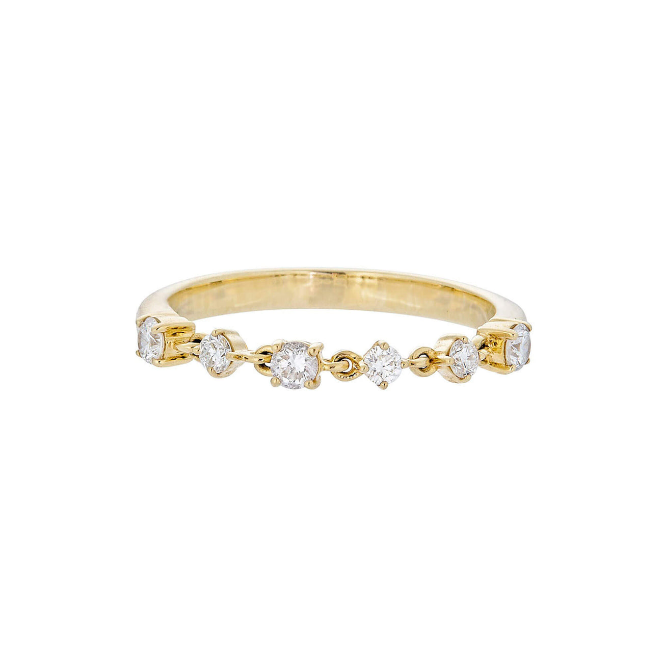 LAB-Created Diamond Chain Ring – STONE AND STRAND