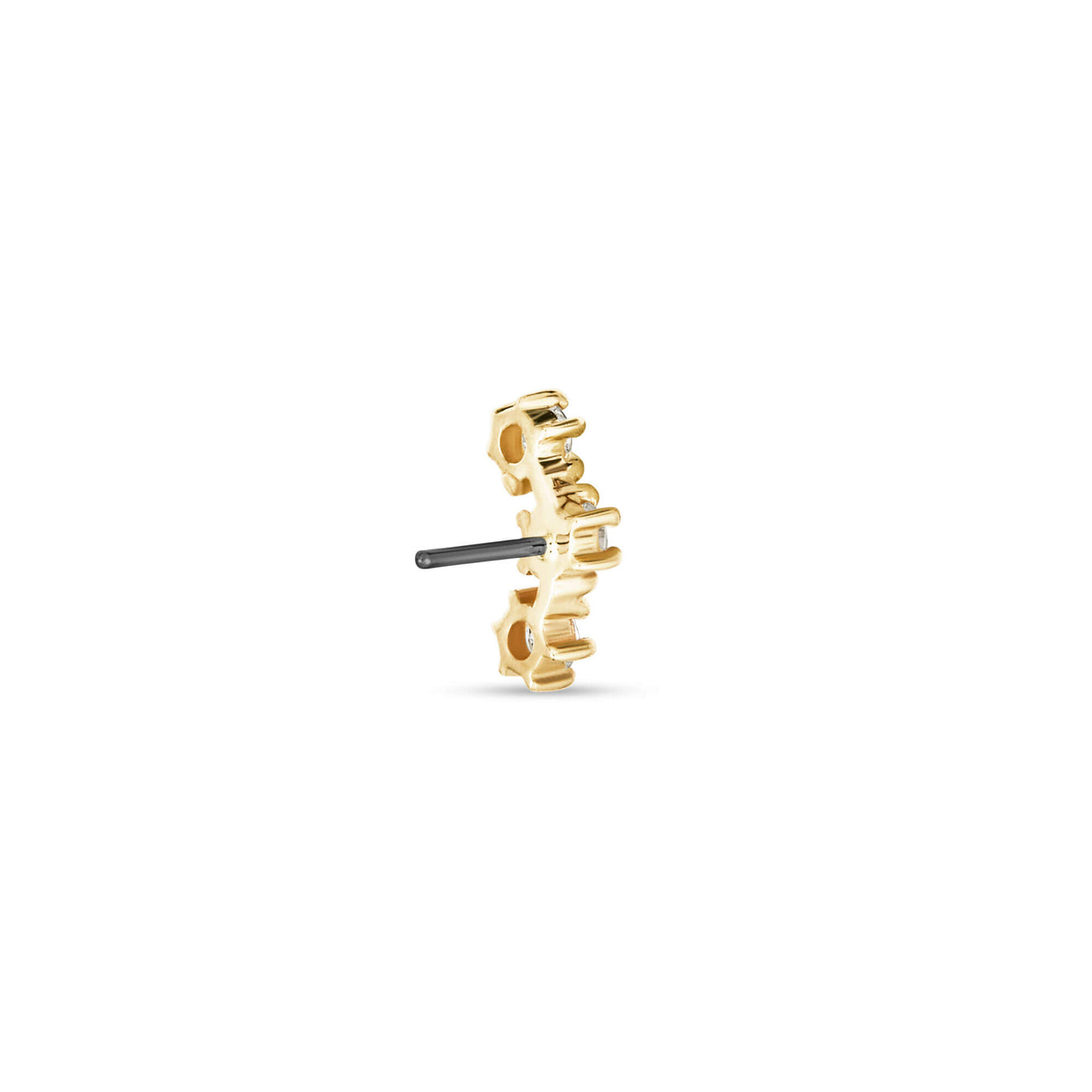 LAB-Created Diamond Curve Push Pin Flat Back – STONE AND STRAND