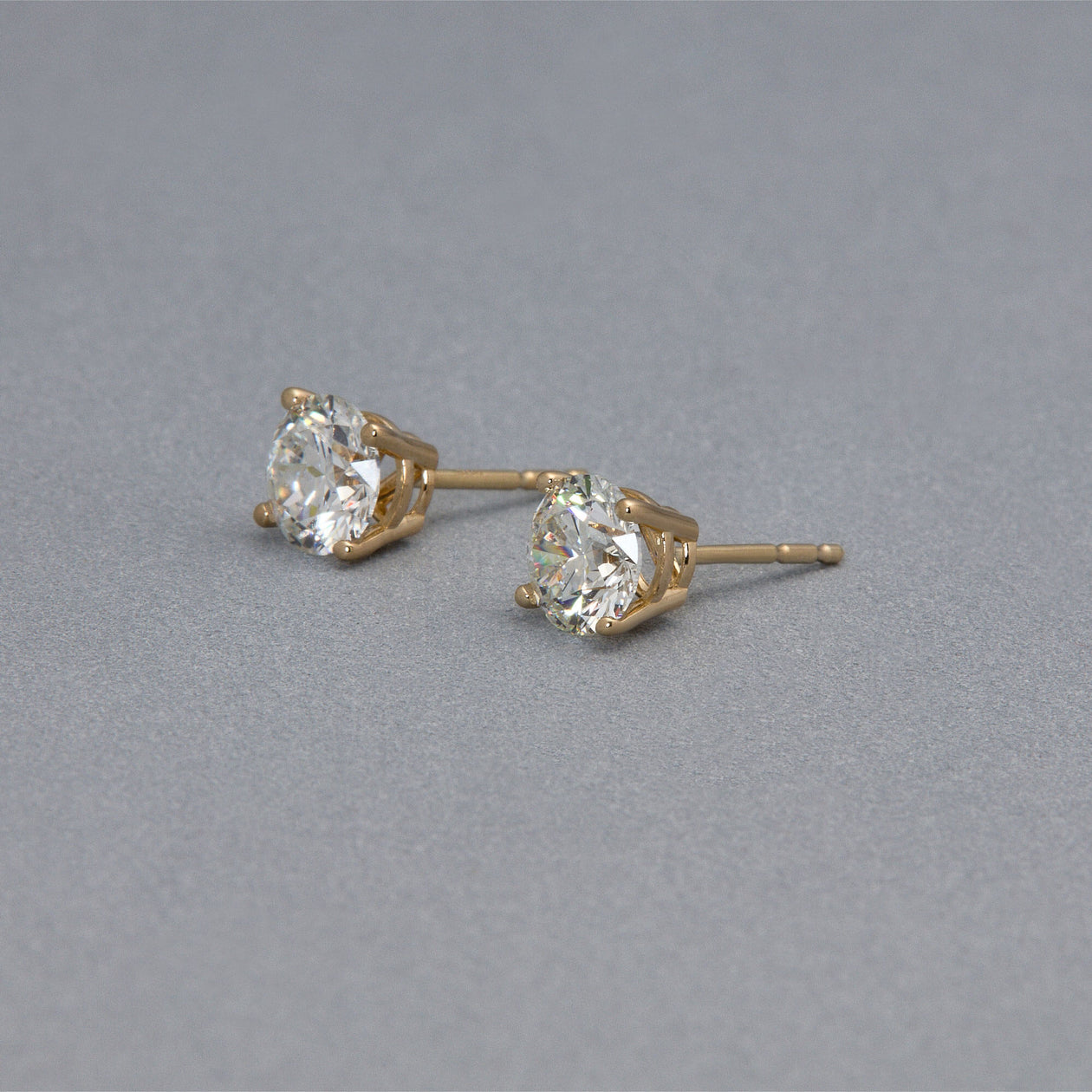 LAB-Created Dainty Diamond Studs – STONE AND STRAND