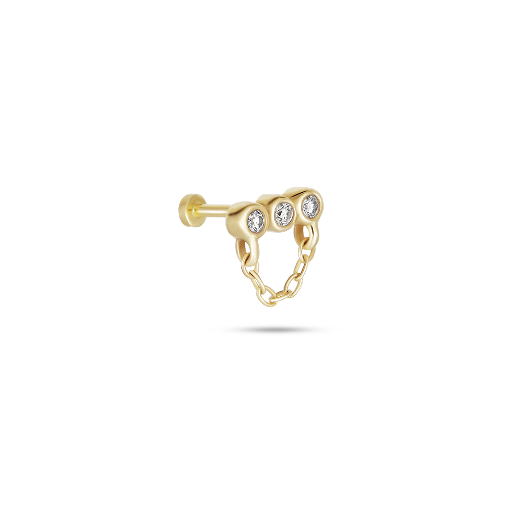 LAB-Created Bubble Up Chained Push Pin Flat Back – STONE AND STRAND