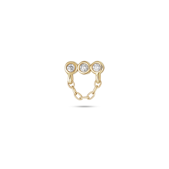 LAB-Created Bubble Up Chained Push Pin Flat Back – STONE AND STRAND