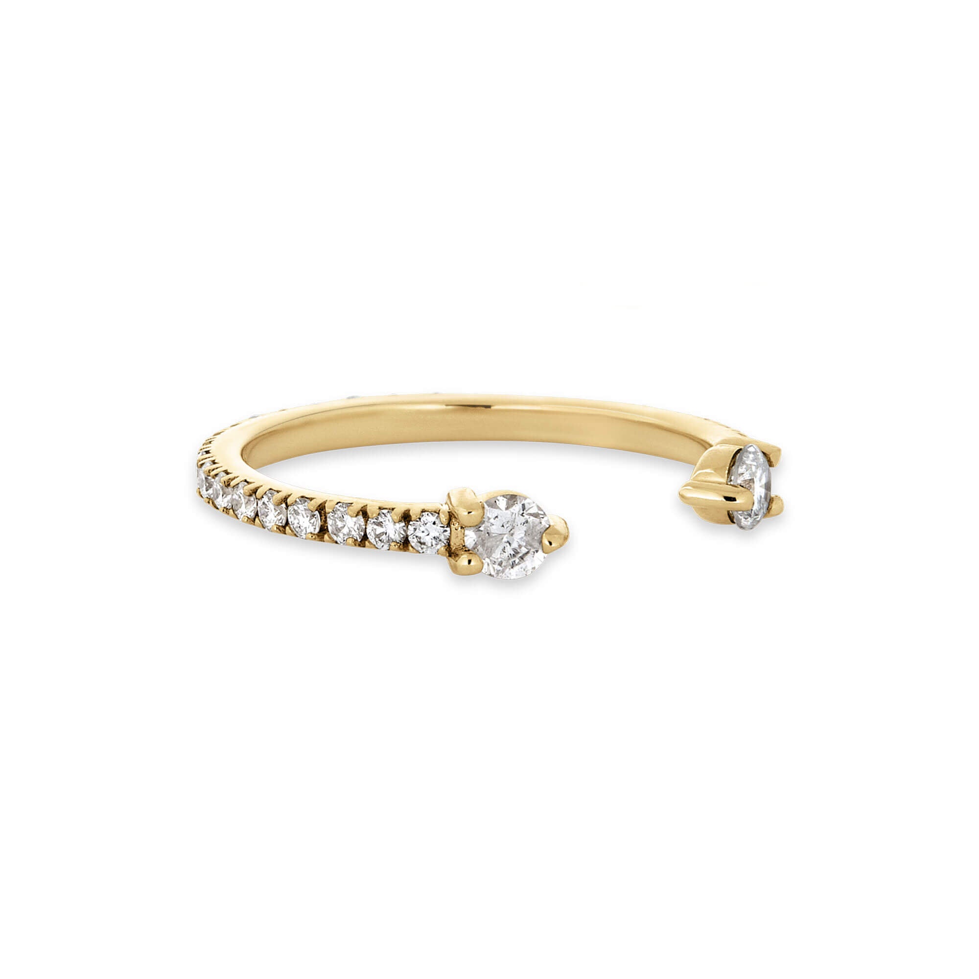 Pavé Diamond Pinch Ring – STONE AND STRAND