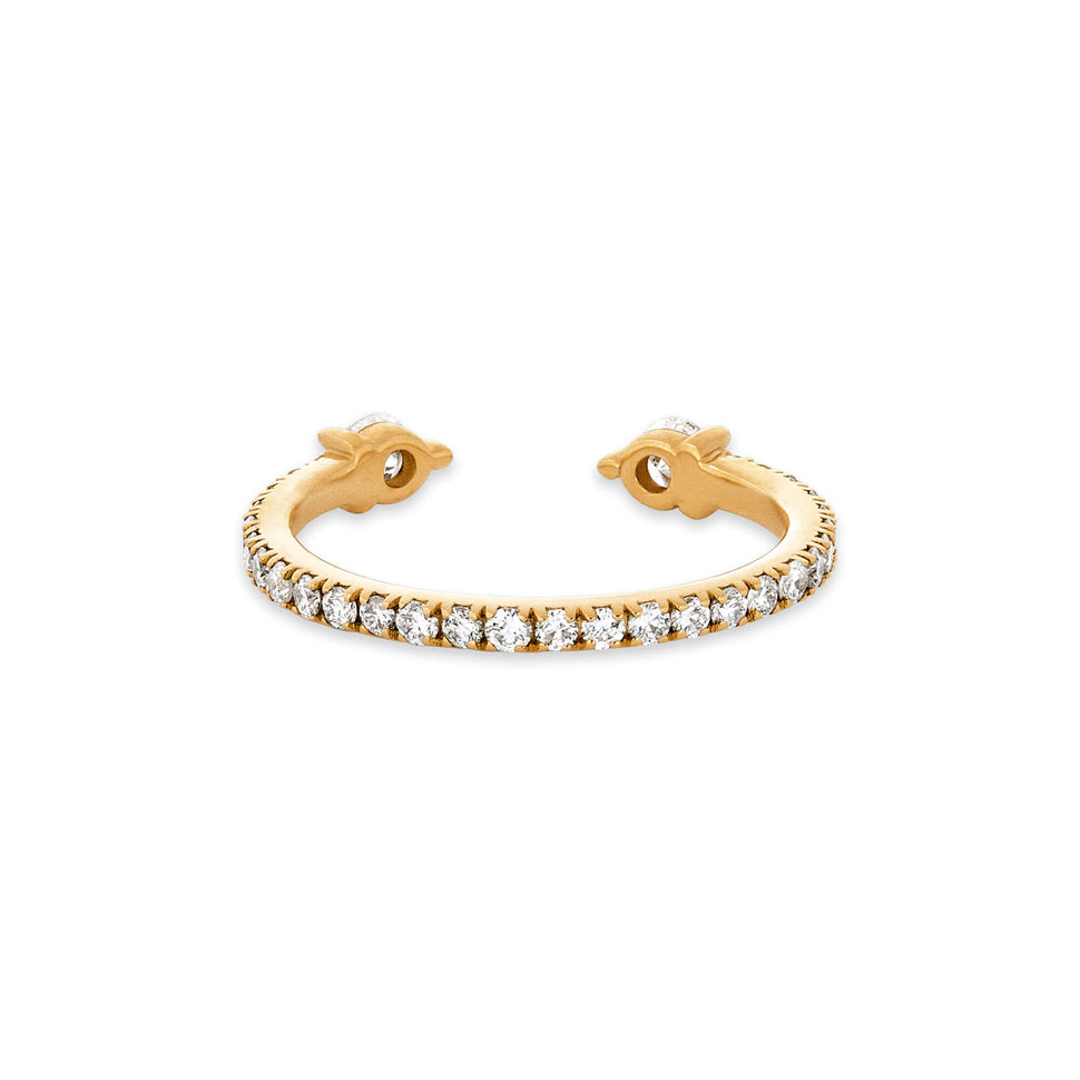 Pavé Diamond Pinch Ring – STONE AND STRAND