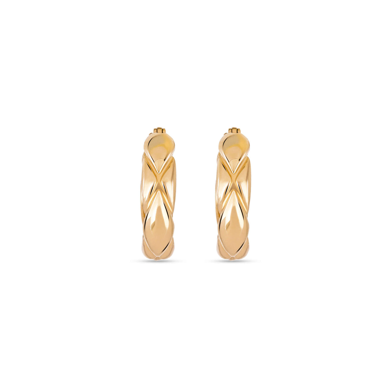 Puff Puff Quilted Hoops – STONE AND STRAND