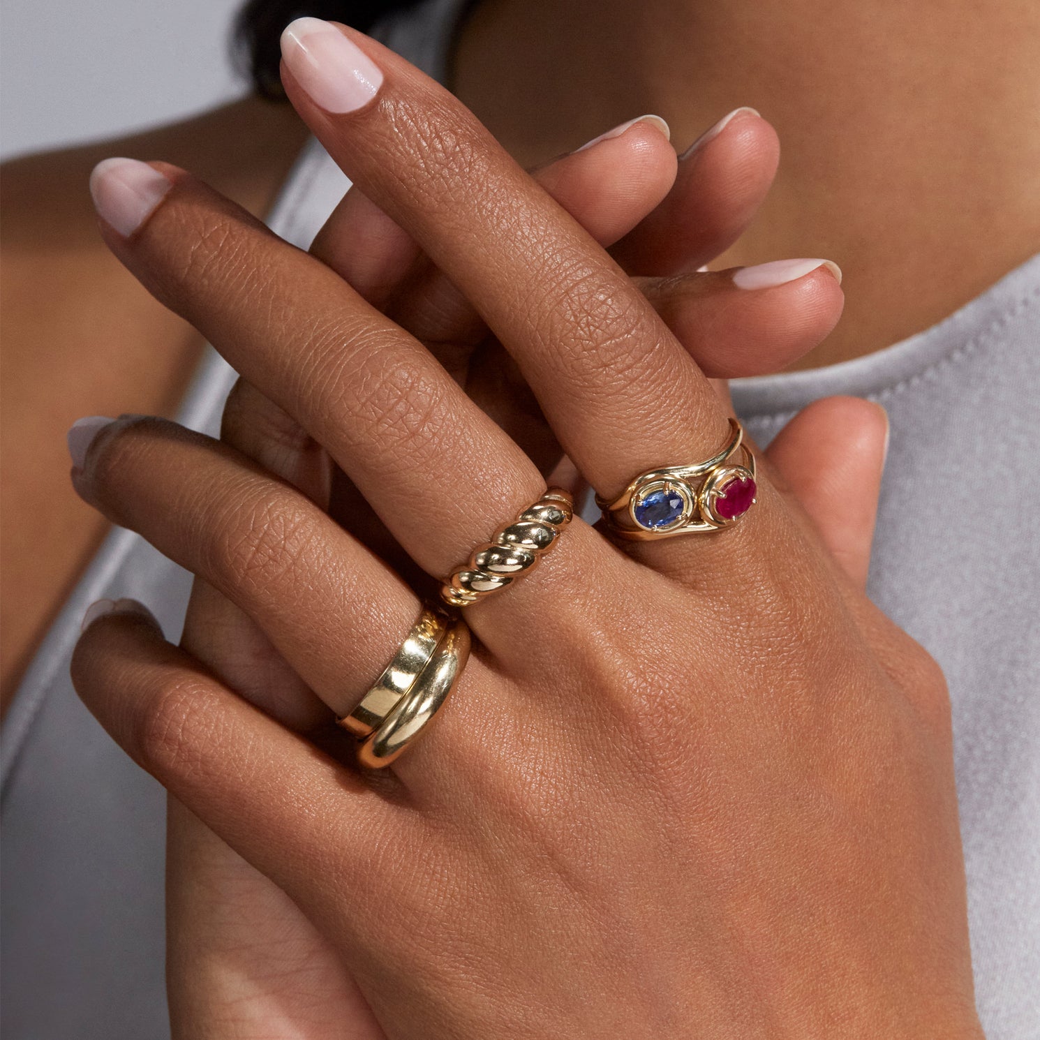 Ruby Bonbon Merge Ring – STONE AND STRAND