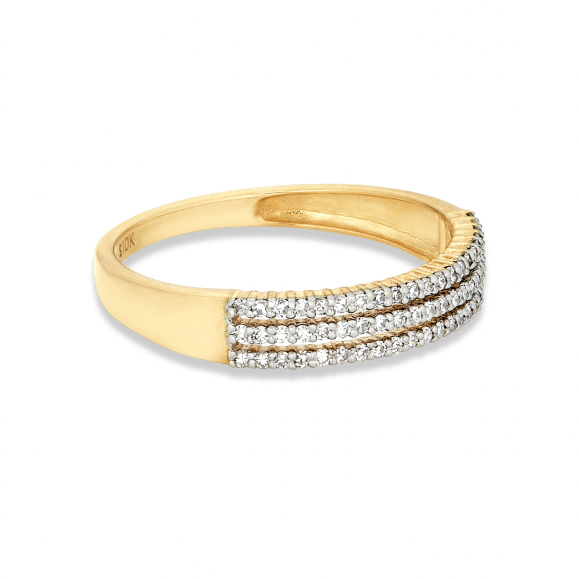 Fine Diamond Trio Band – STONE AND STRAND