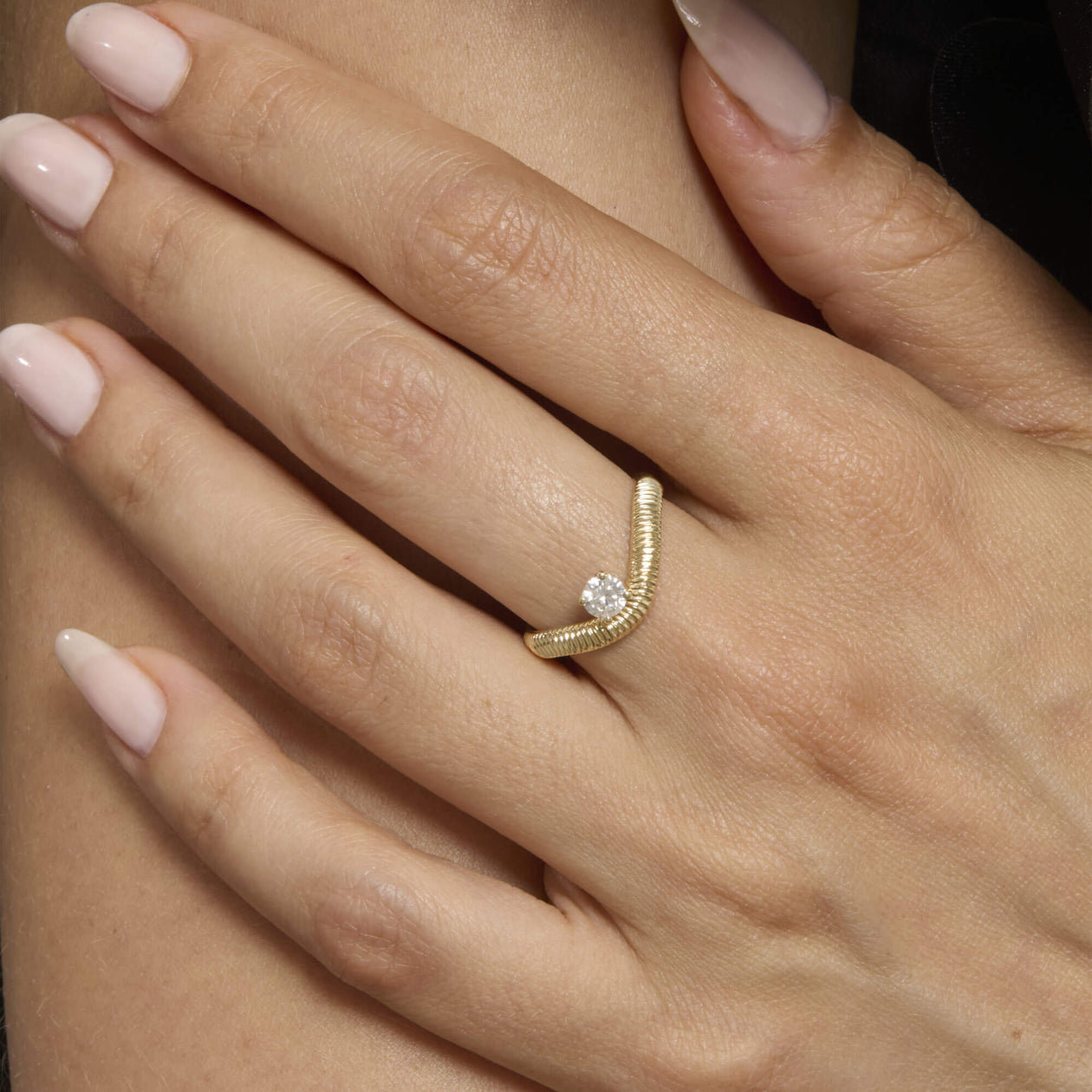 Tina Solitaire Ring – STONE AND STRAND