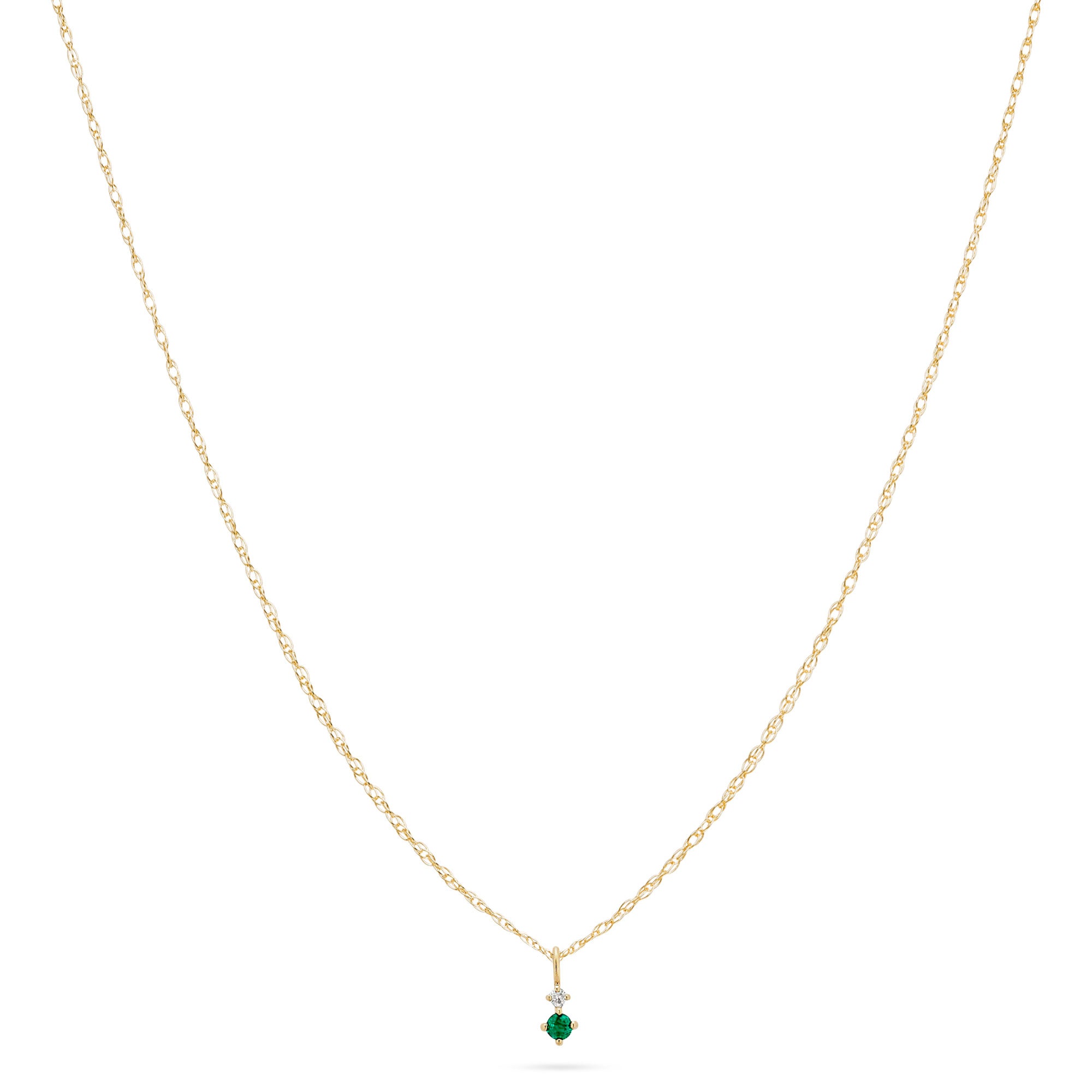 Tiny Green Goddess Necklace – STONE AND STRAND