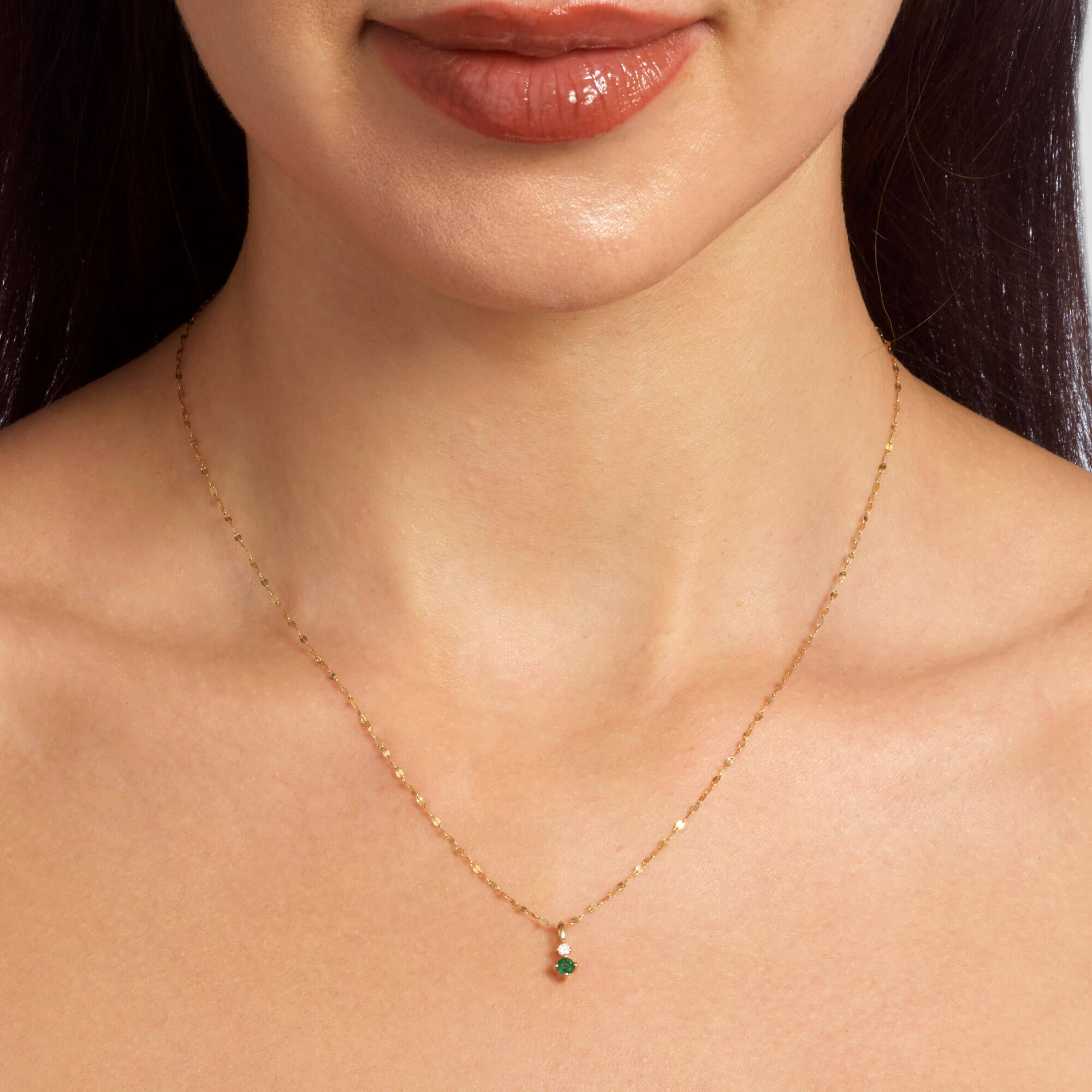 Tiny Green Goddess Necklace – STONE AND STRAND
