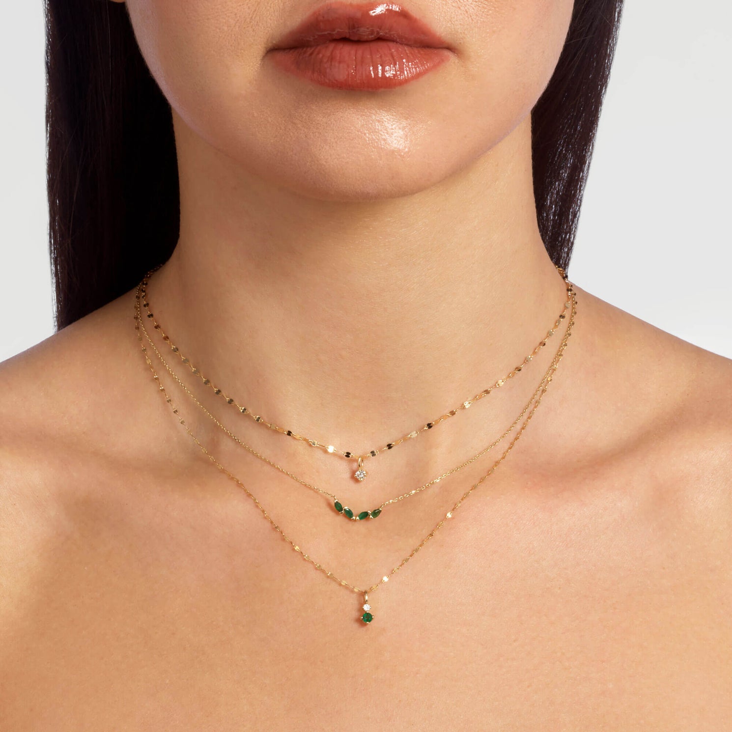 Tiny Green Goddess Necklace – STONE AND STRAND