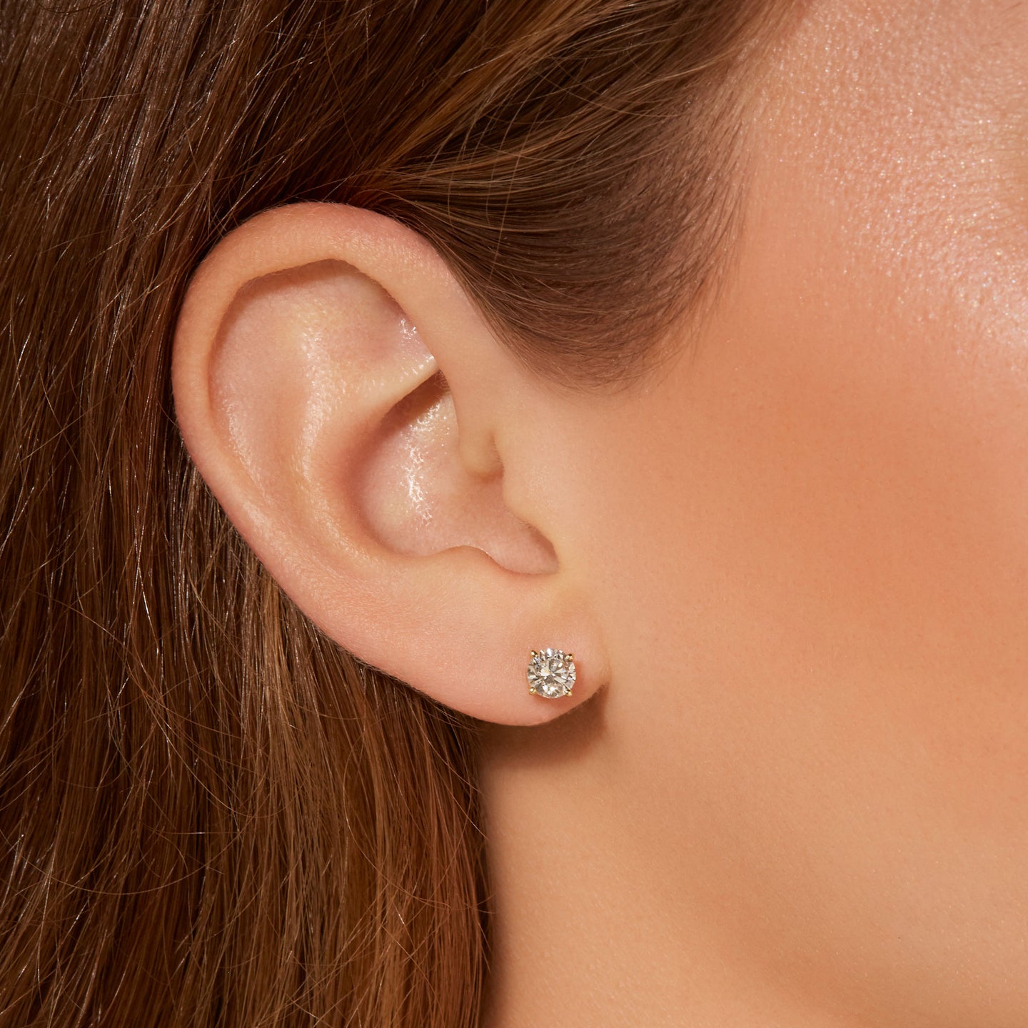 LAB-Created Dainty Diamond Studs – STONE AND STRAND