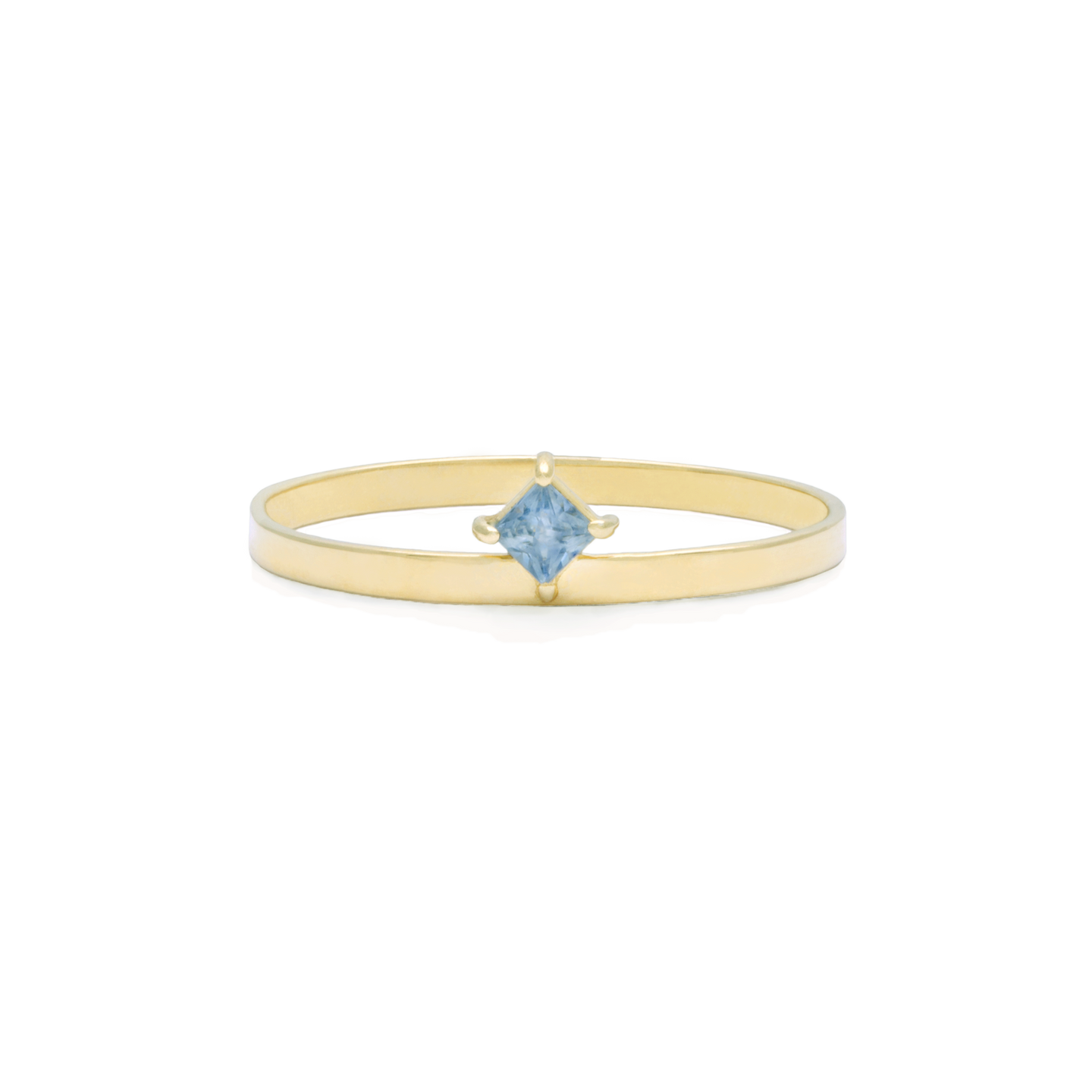 Princess Blue Sapphire Candy Bar Ring – STONE AND STRAND