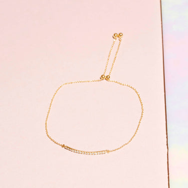Diamond Bar Slider Bracelet – STONE AND STRAND