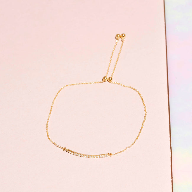 Diamond Bar Slider Bracelet – STONE AND STRAND