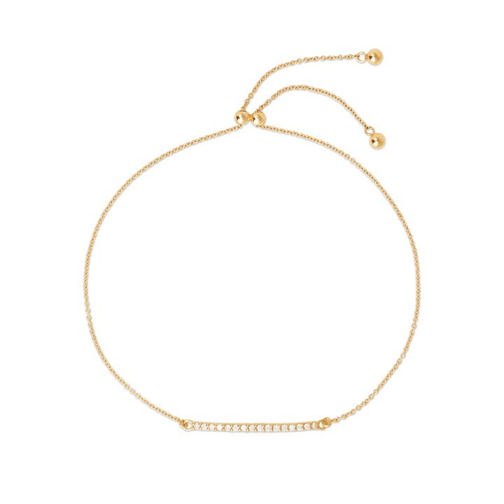Diamond Bar Slider Bracelet – STONE AND STRAND