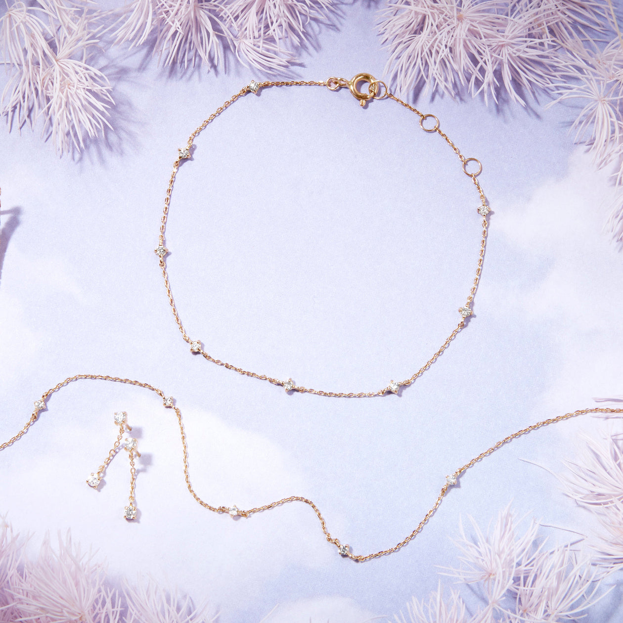 Teeny Diamond Drizzle Bracelet – STONE AND STRAND