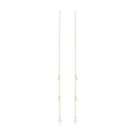 Diamond Drizzle Threaders – STONE AND STRAND