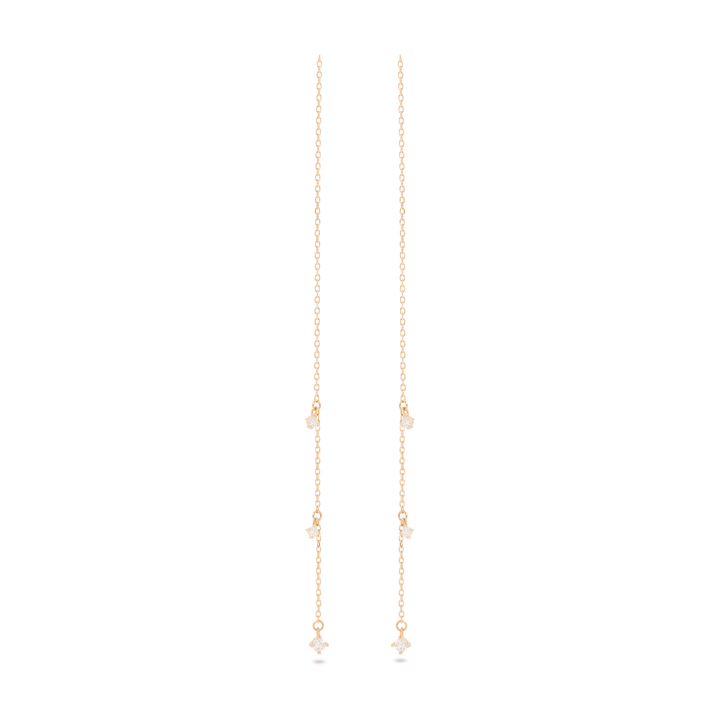 Diamond Drizzle Threaders – STONE AND STRAND