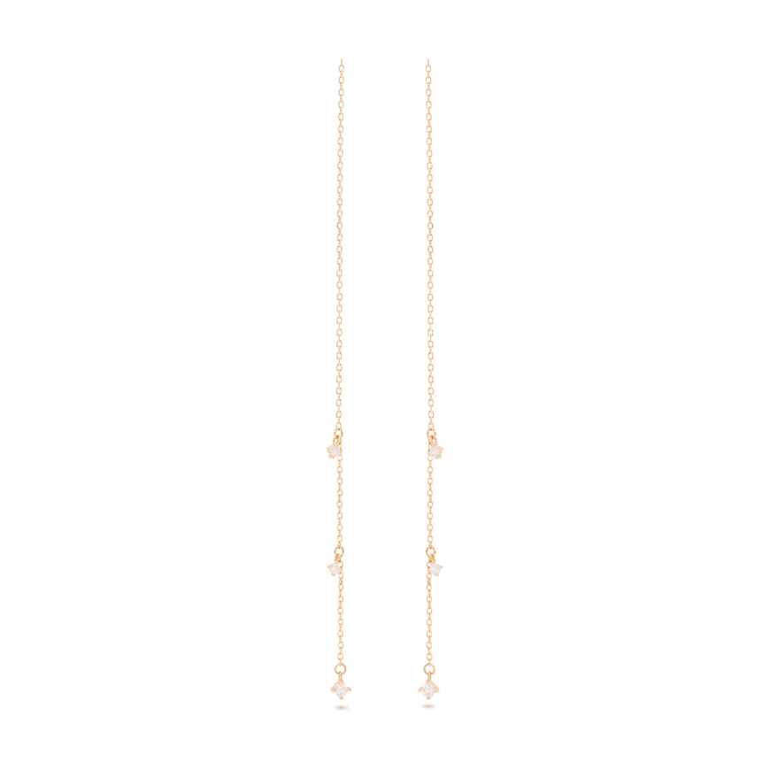 Diamond Drizzle Threaders – STONE AND STRAND