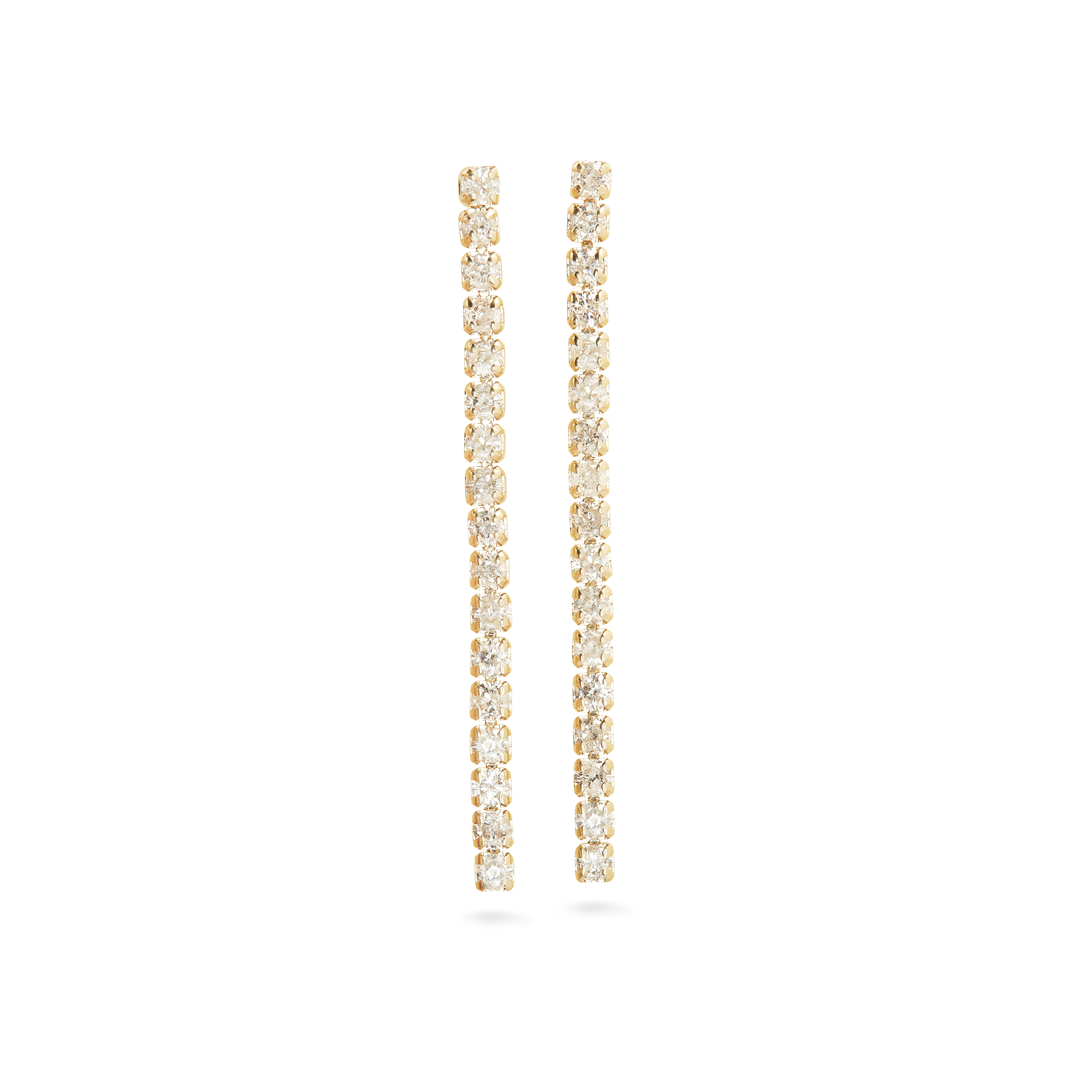 Diamond Line Earrings – STONE AND STRAND