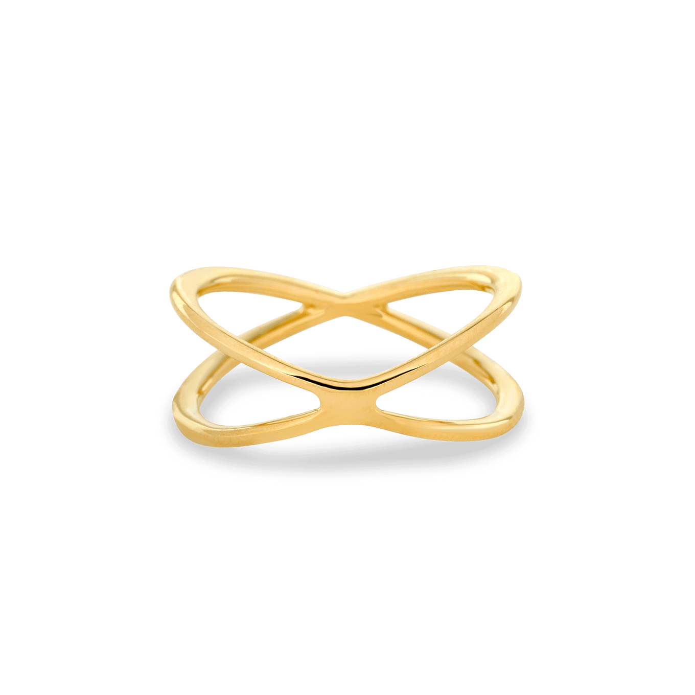 Diamond Pave X Ring – STONE AND STRAND