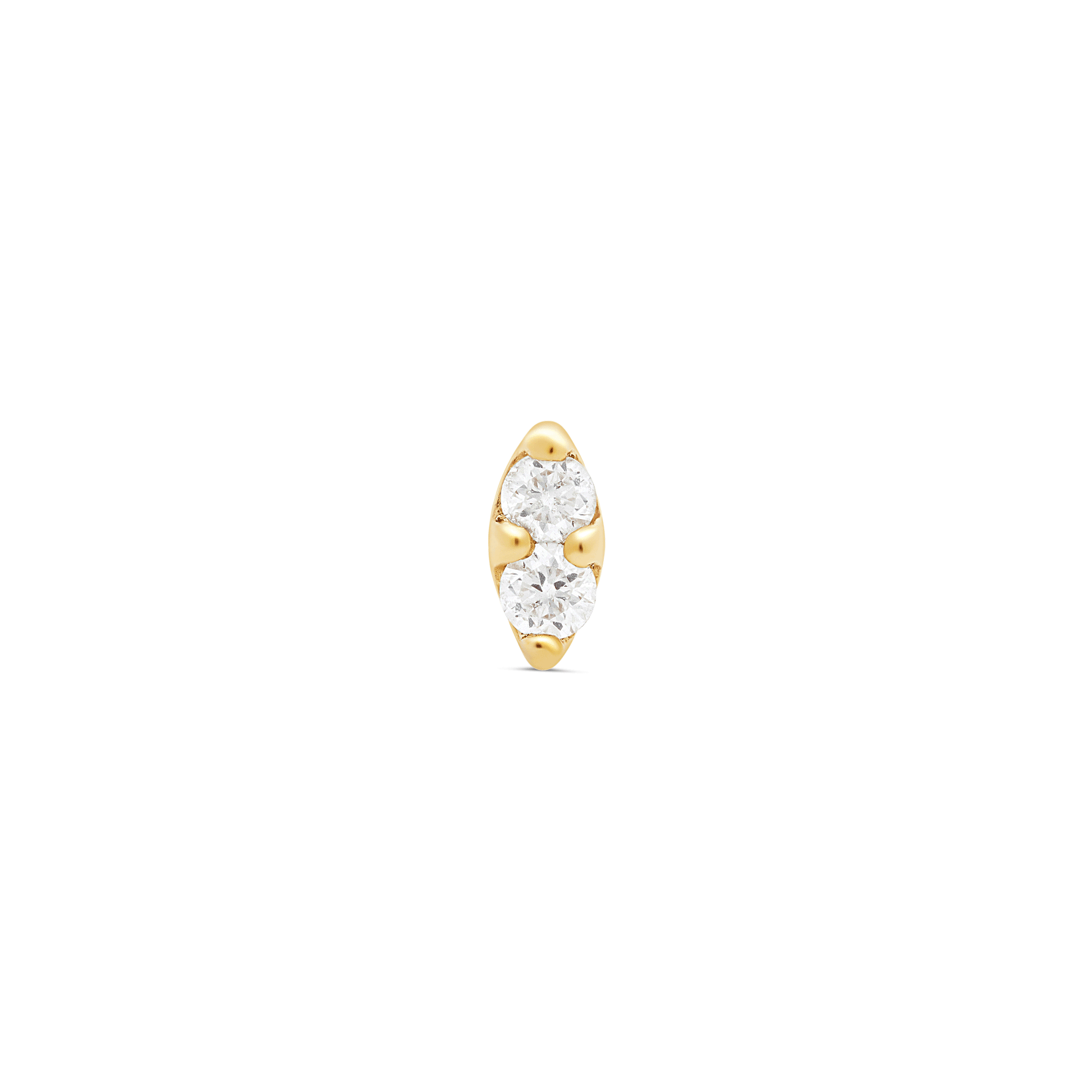 Double Diamond Piercing Earring – STONE AND STRAND