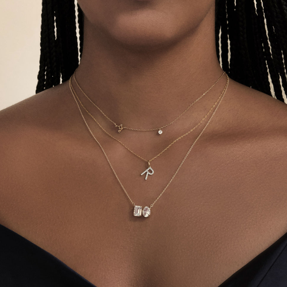 Double Take Toi Et Moi Topaz Necklace – STONE AND STRAND