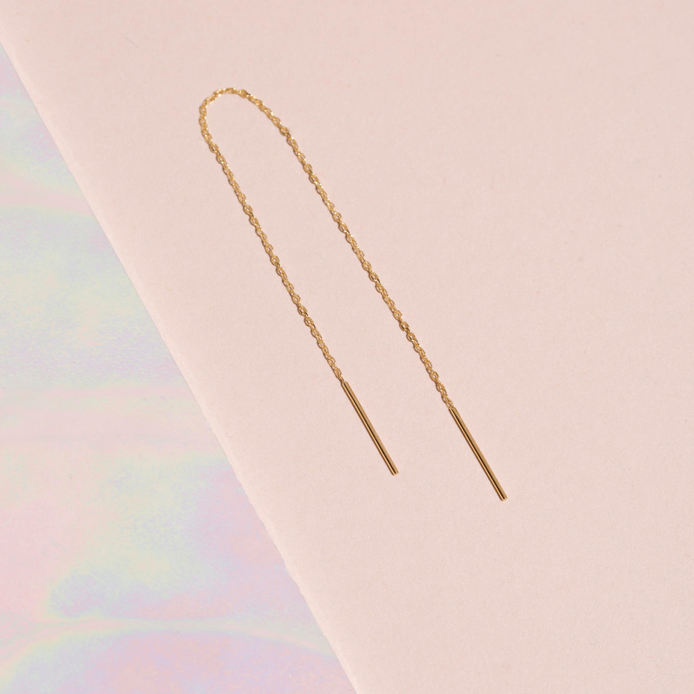 Extra Long Gold Threader Earring – STONE AND STRAND