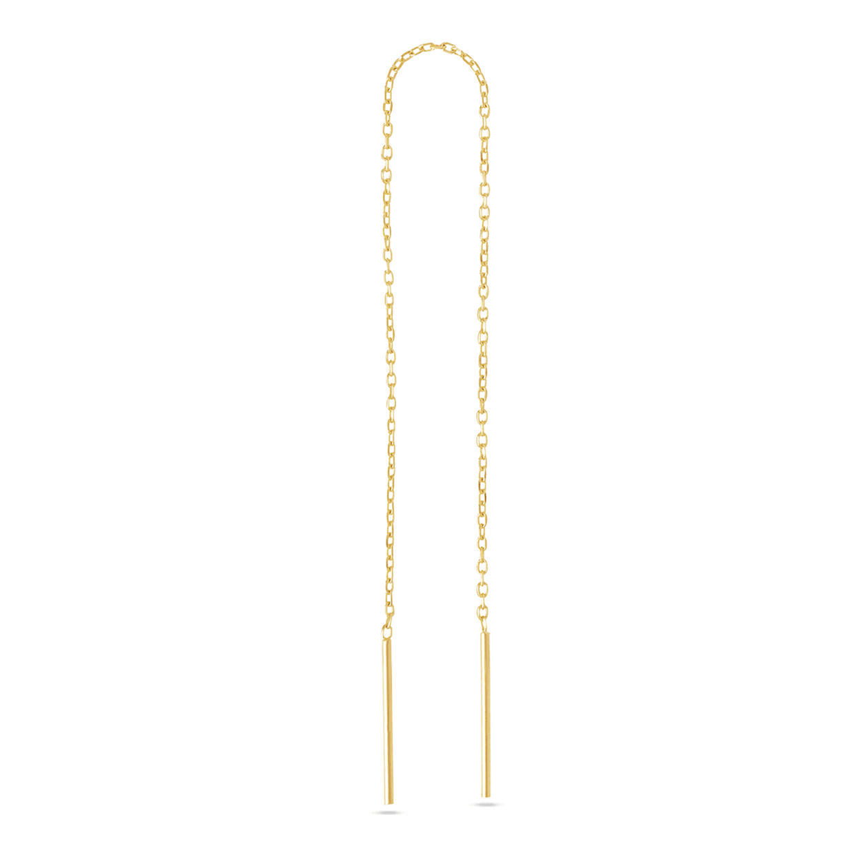Extra Long Gold Threader Earring – STONE AND STRAND