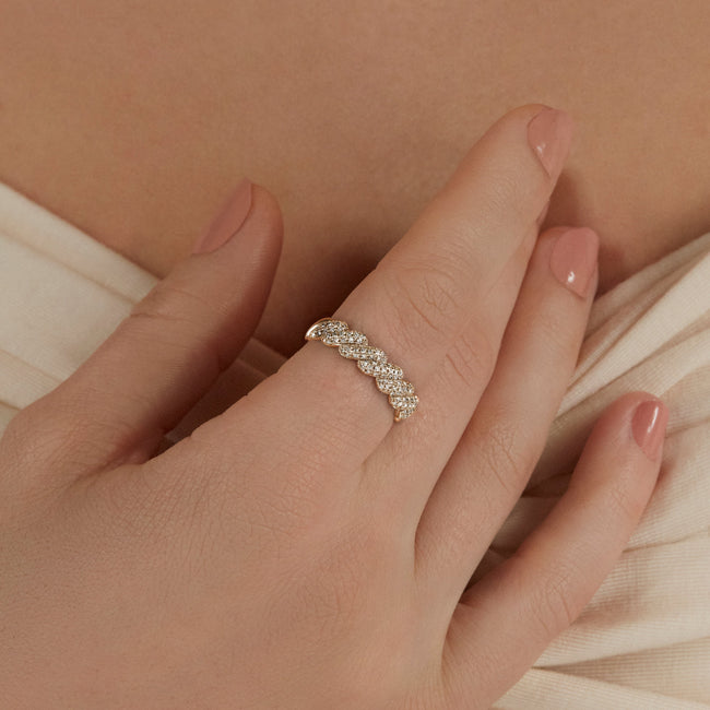 Fine Diamond Brioche Ring – STONE AND STRAND