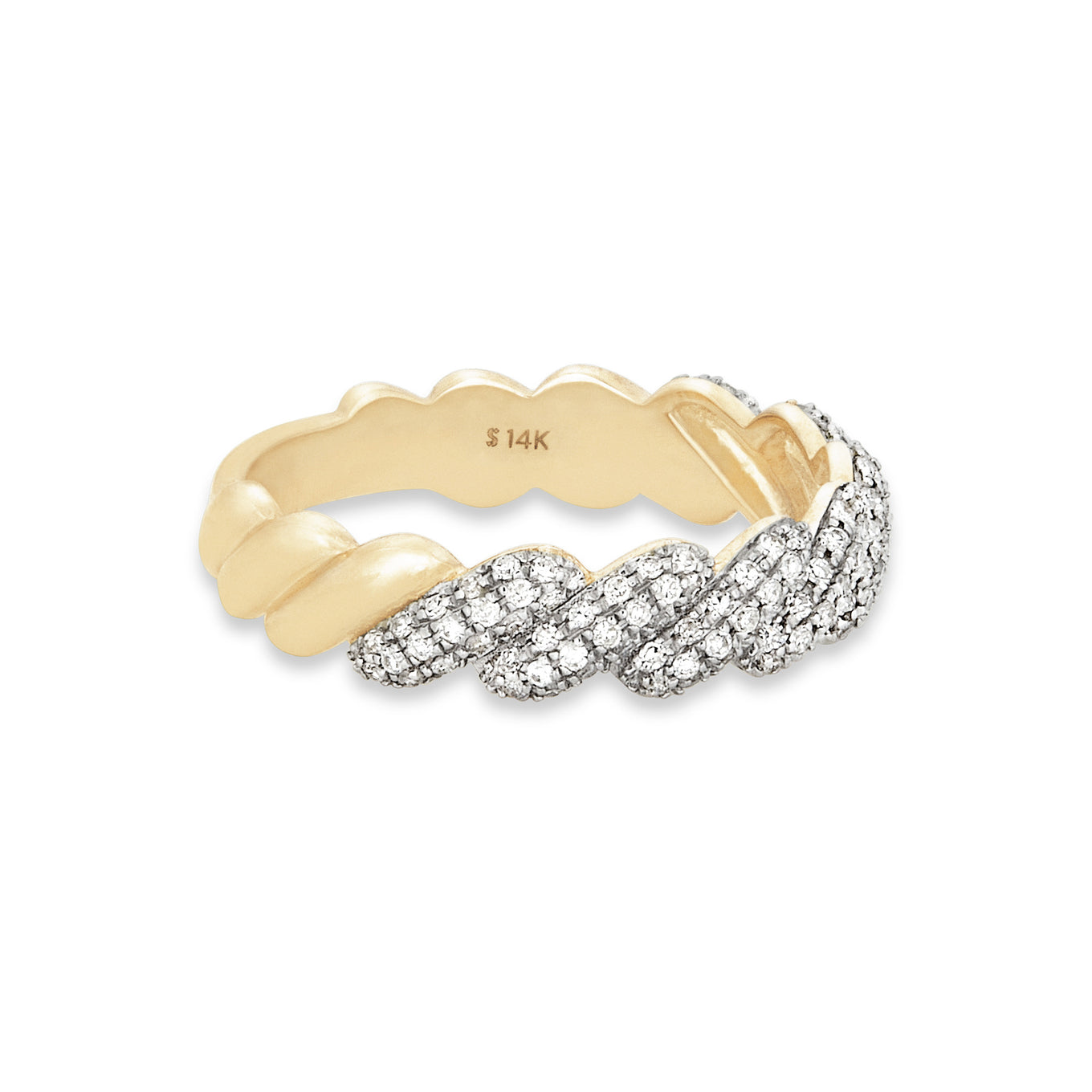 Fine Diamond Brioche Ring – STONE AND STRAND